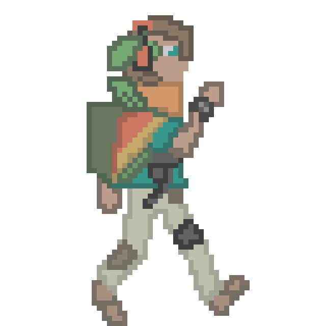 ArtStation - Pixel Art Character Walk Cycle