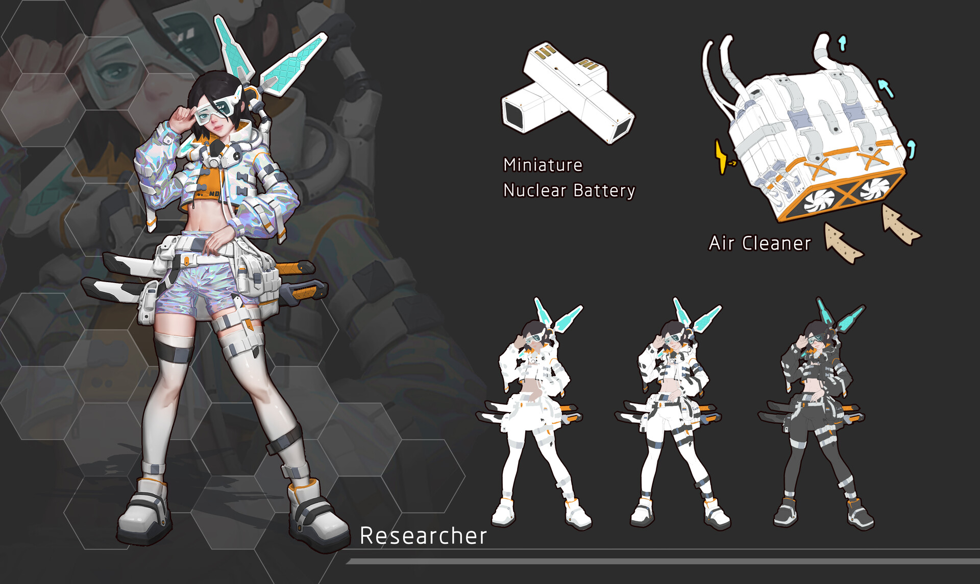 ArtStation - Neo Tokyo - Character 2 - Researcher rendered