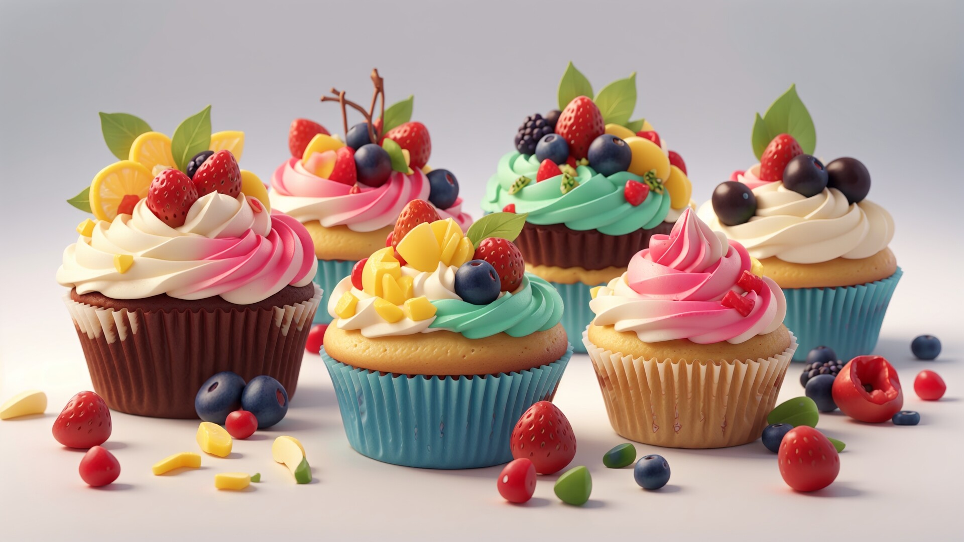 Delia Wright - Whimsical Delights: Colorful Cupcake Sets
