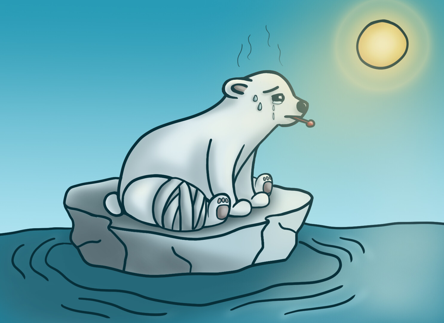 ArtStation - Sick polar bear