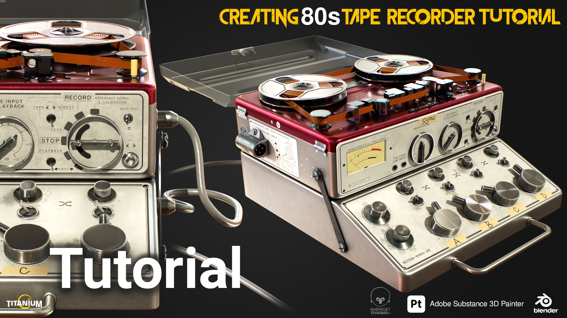 Titanium Studio | Navid Valizadeh - Creating 80s Tape Recorder from ...