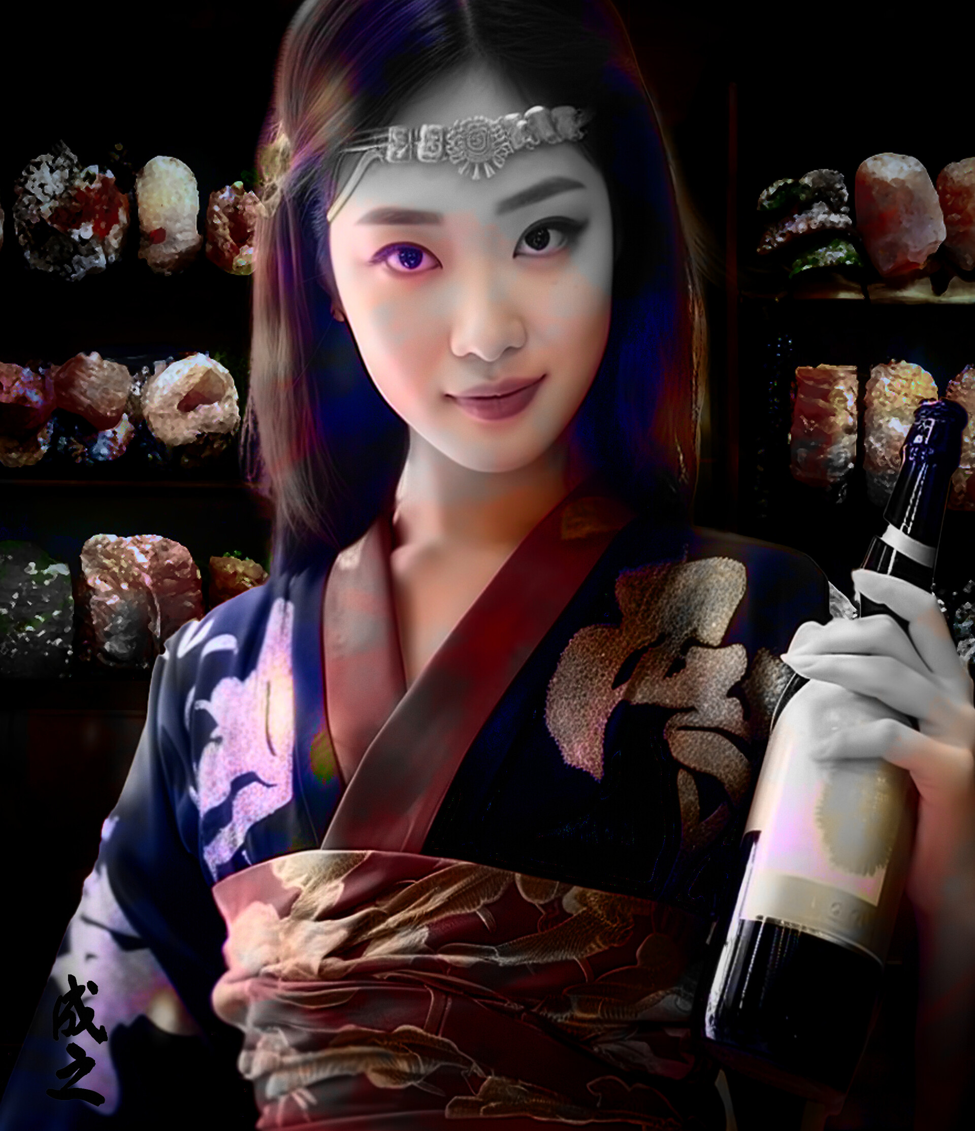 ArtStation - Oogetsu-Hime ( Japanese foods goddess )