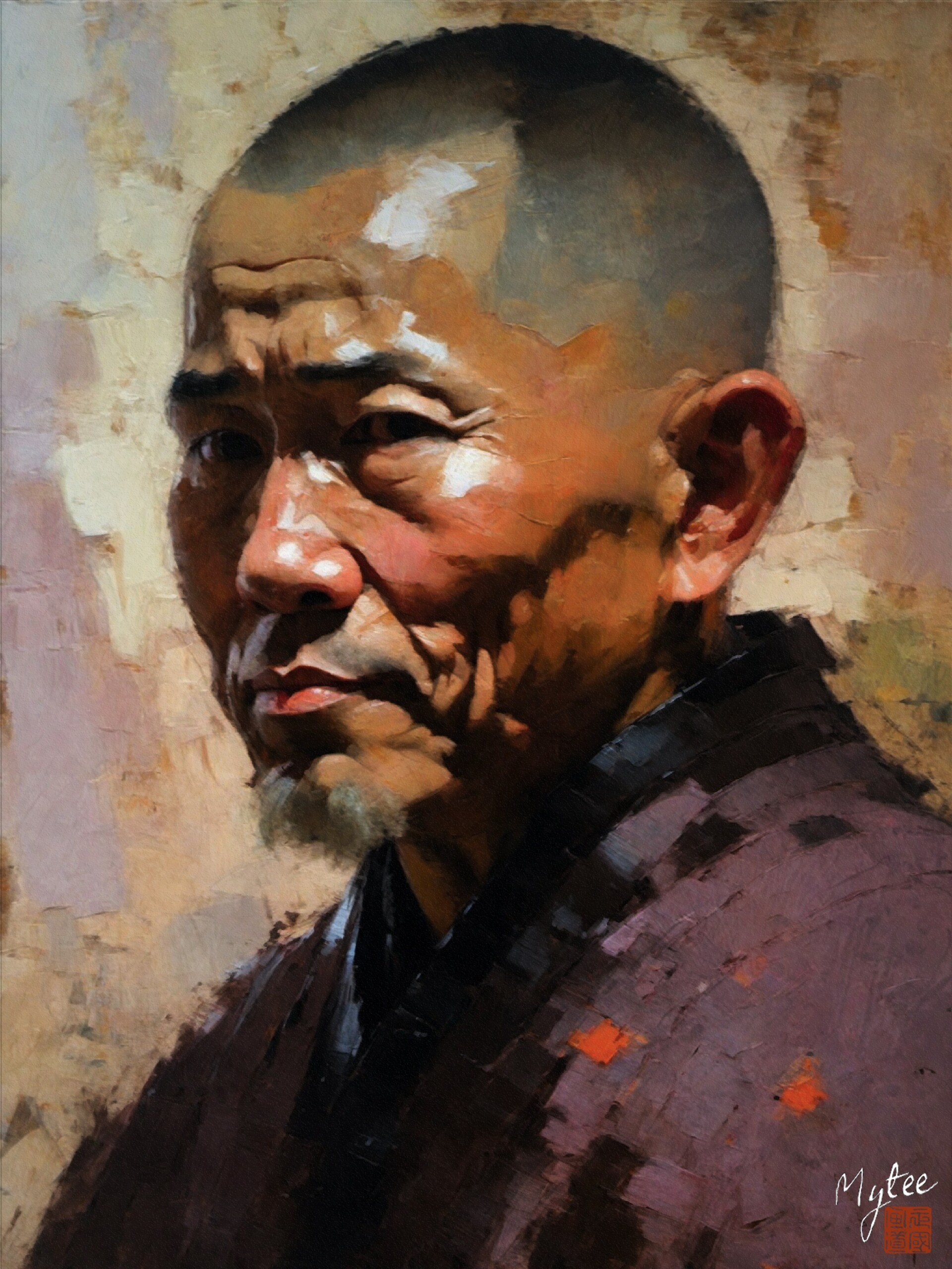 Mytee - Portrait study - Thai Monk - 2018
