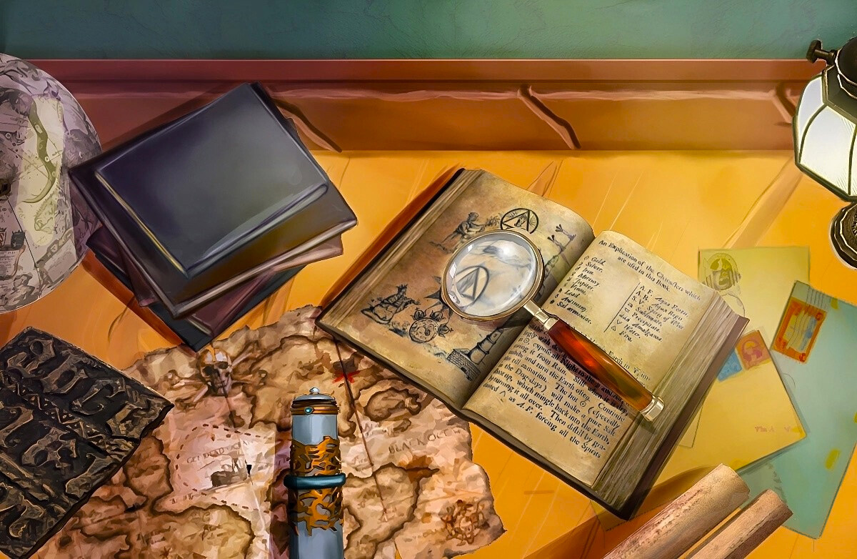 ArtStation - Archaeologist's desk