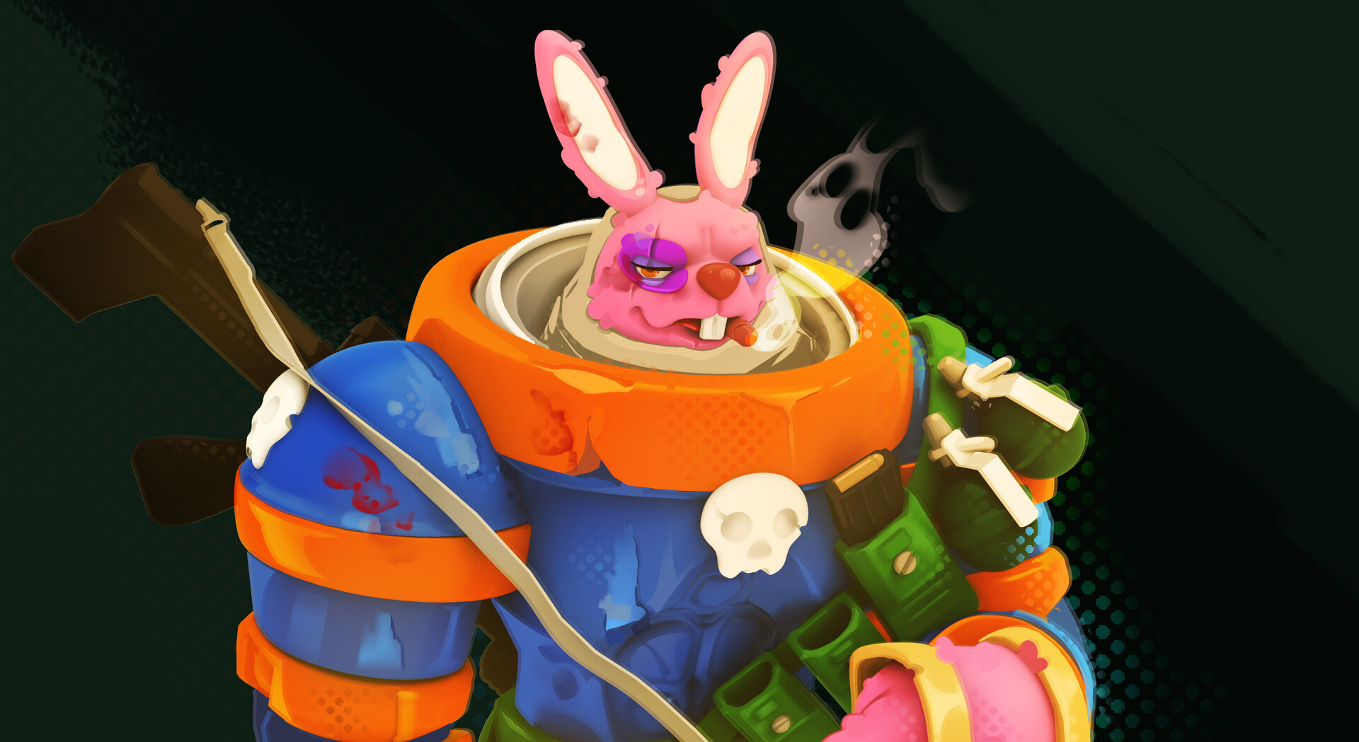 ArtStation - A Gun Rabbit🐰