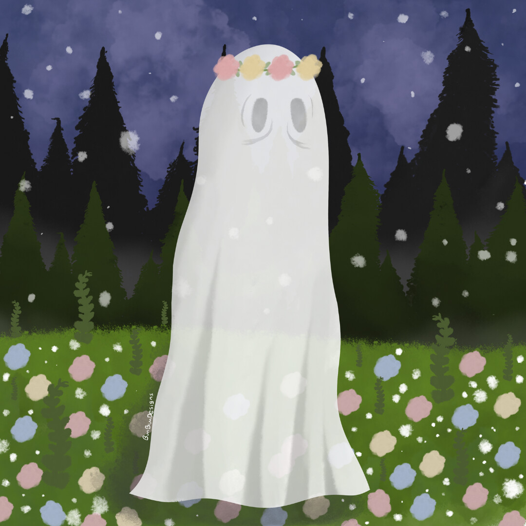 ArtStation - Ghost In A Snowy Field