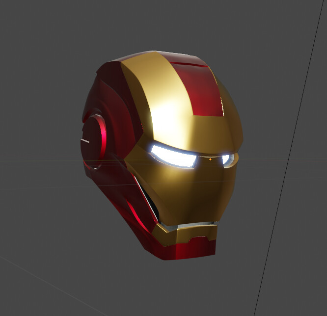 ArtStation - A full-fledged Iron Man helmet