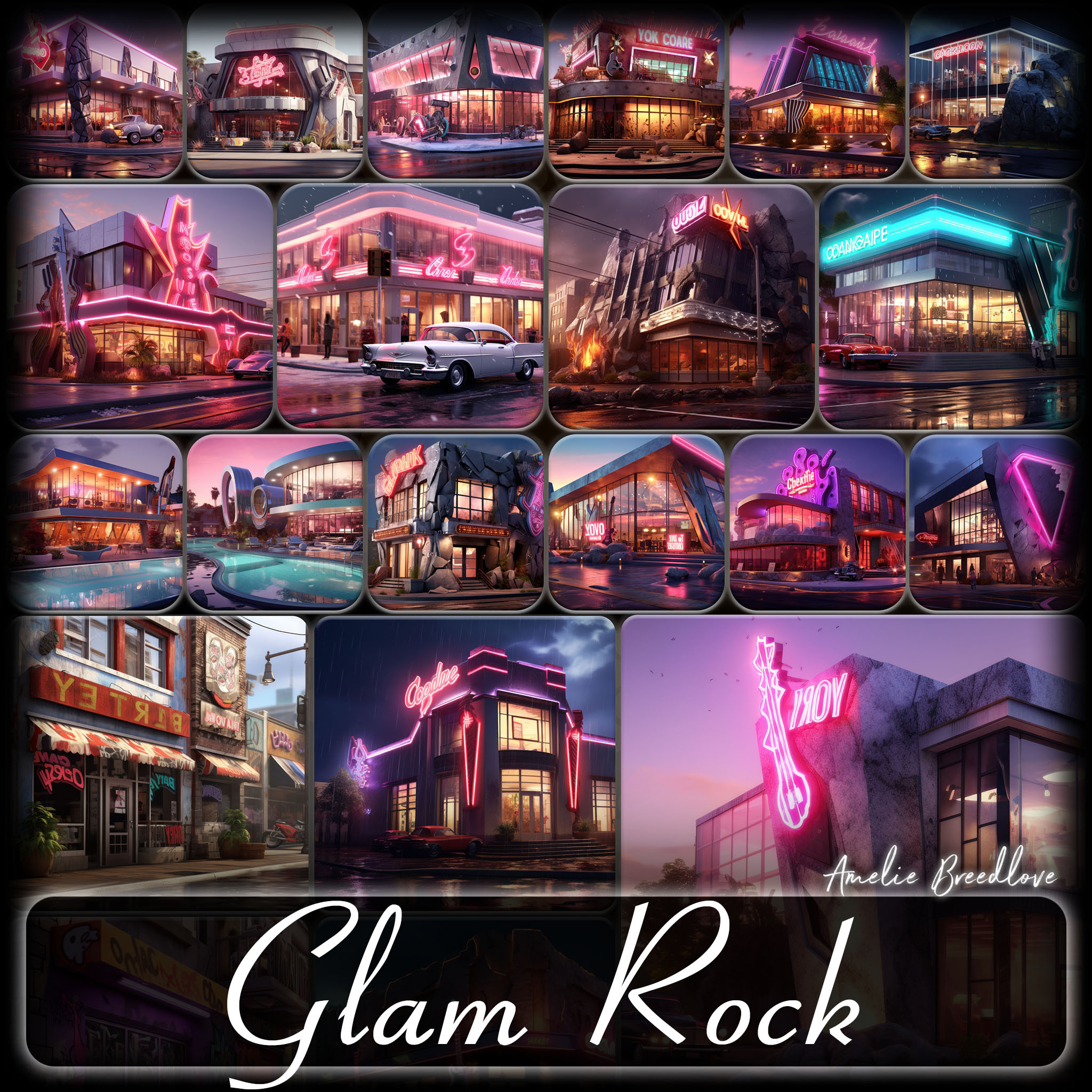 Amelie Concept - 240 Glam Rock Environment - Exterior Reference Pack ...