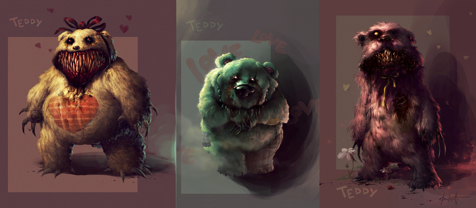 ArtStation - 3 pretty bears
