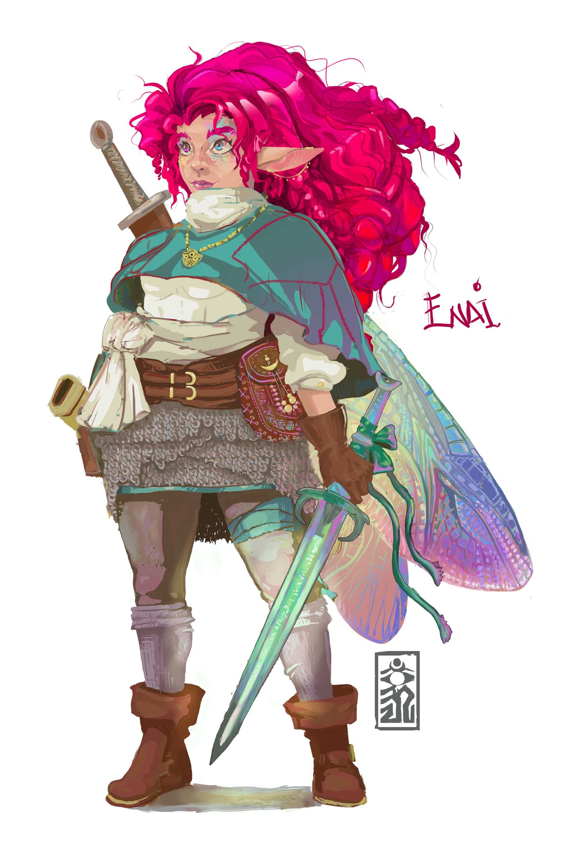 ArtStation - Enai, the Fairy Fighter