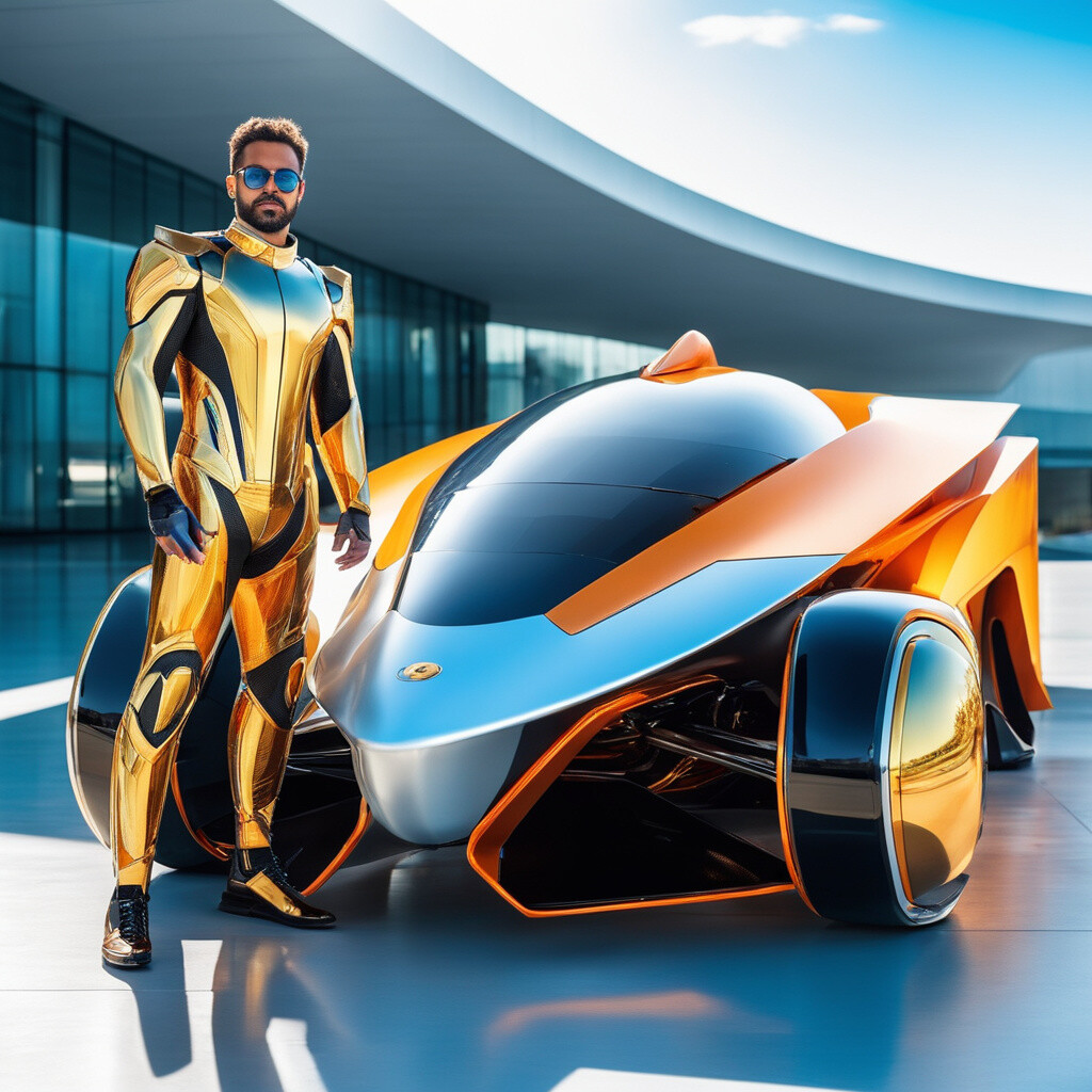 ArtStation - posing next to my future car