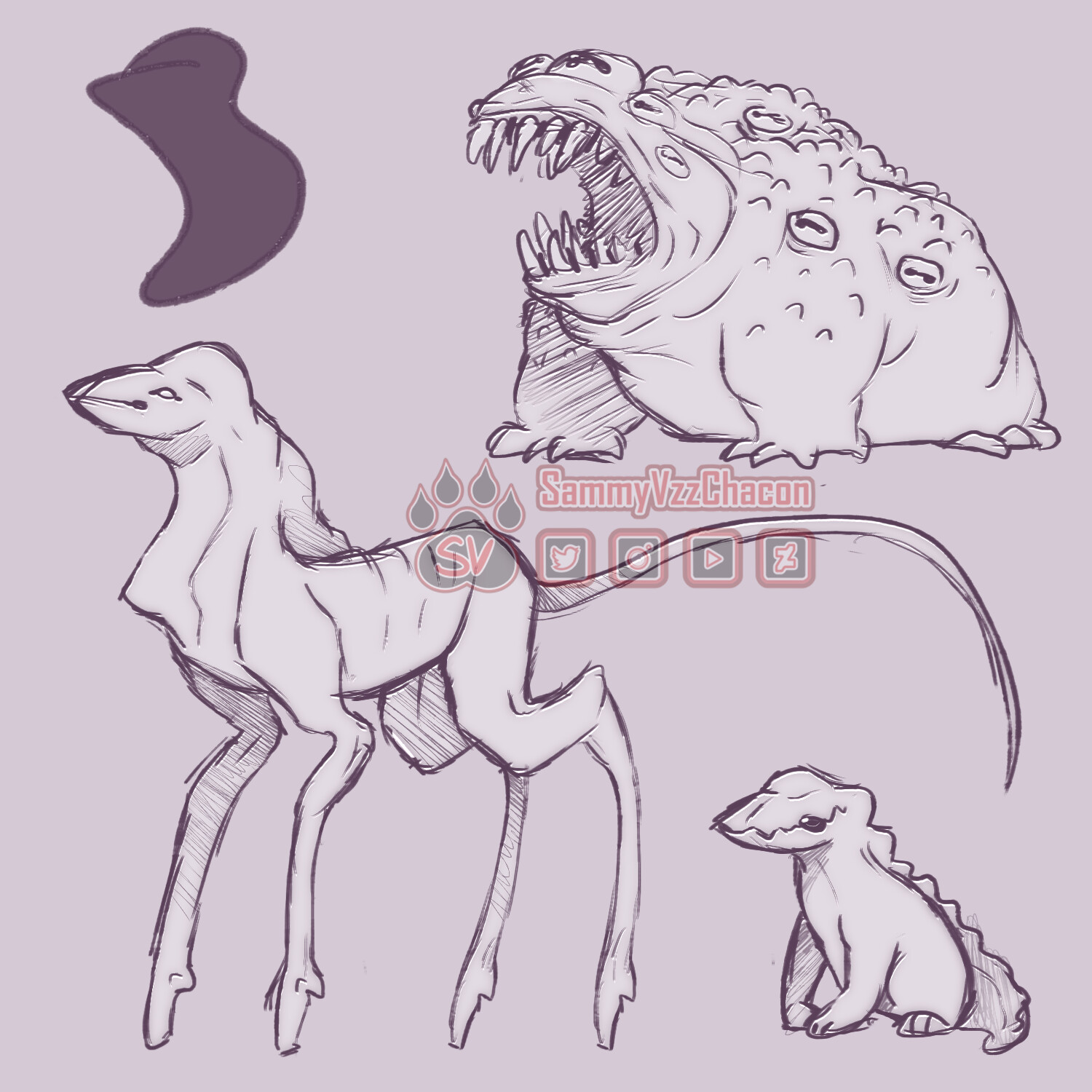 ArtStation - Monsters based on shapes - 2