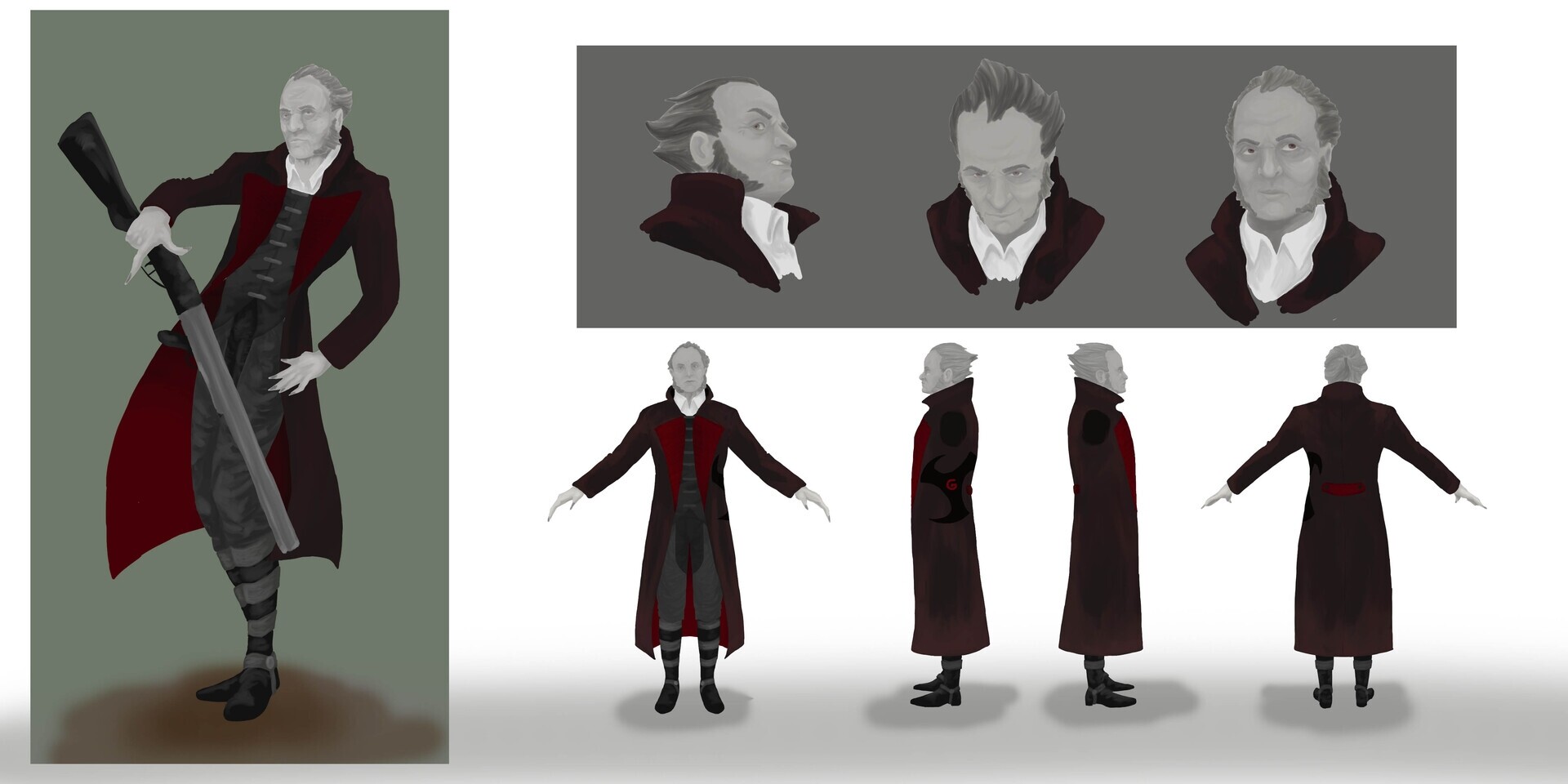 ArtStation - Hunter character sheet