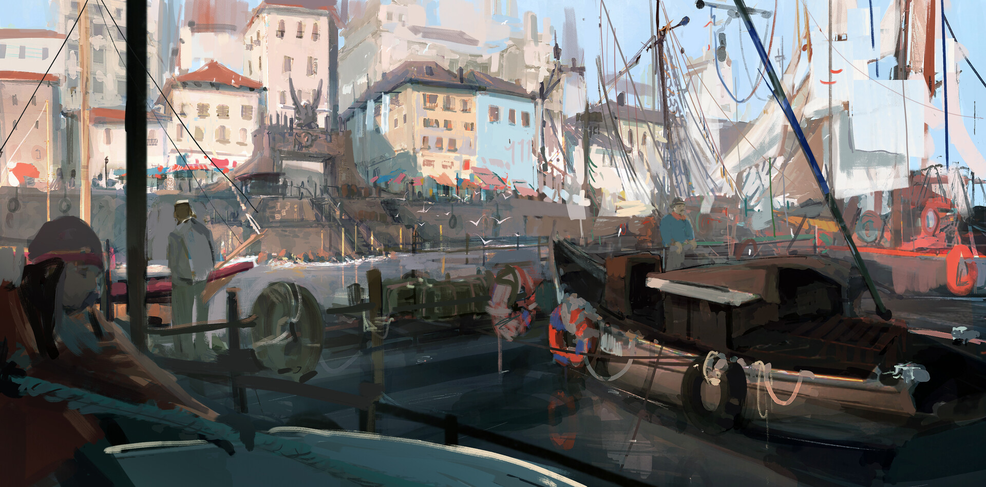ArtStation - ONE PIECE - LOGUETOWN HARBOUR