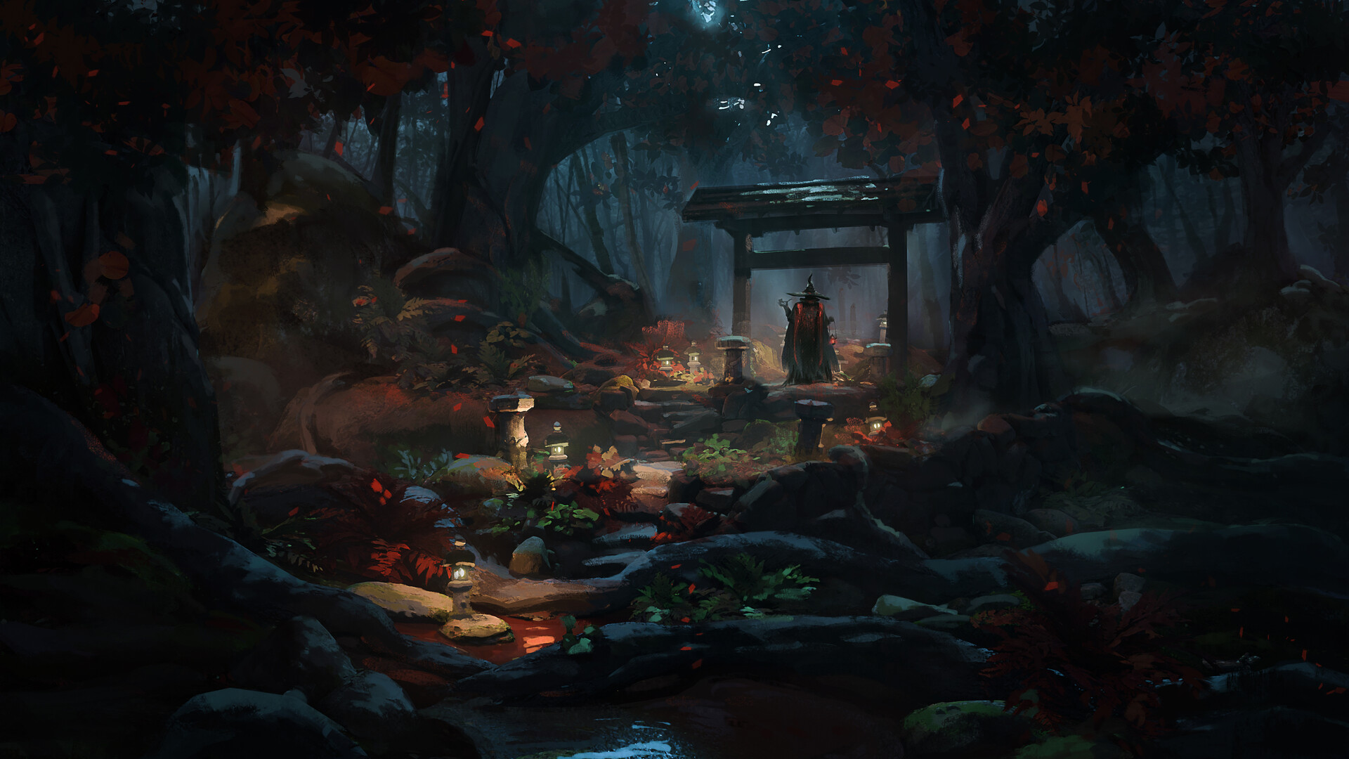 ArtStation - Red mage passageway