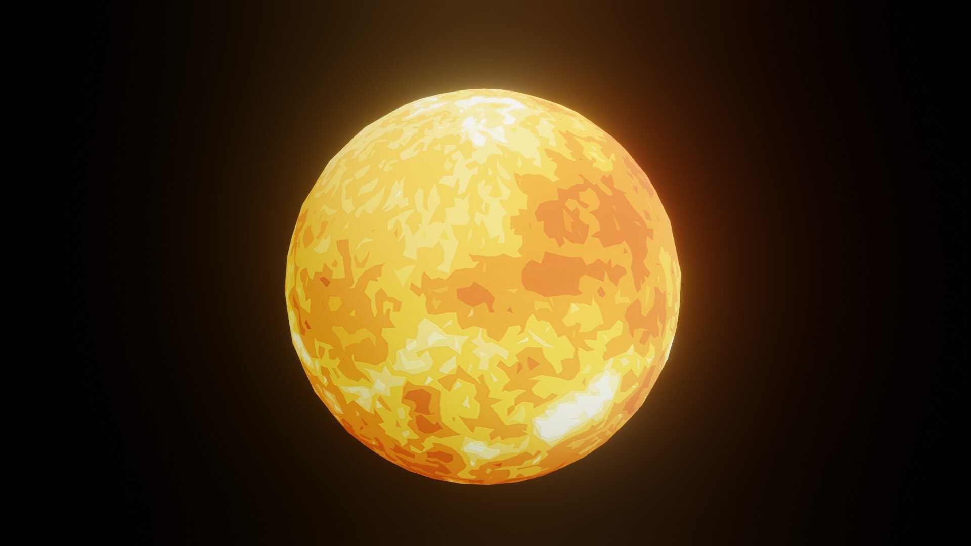 3D Disco - Stylized Sun 3D Model 2k/4k/8k Textures