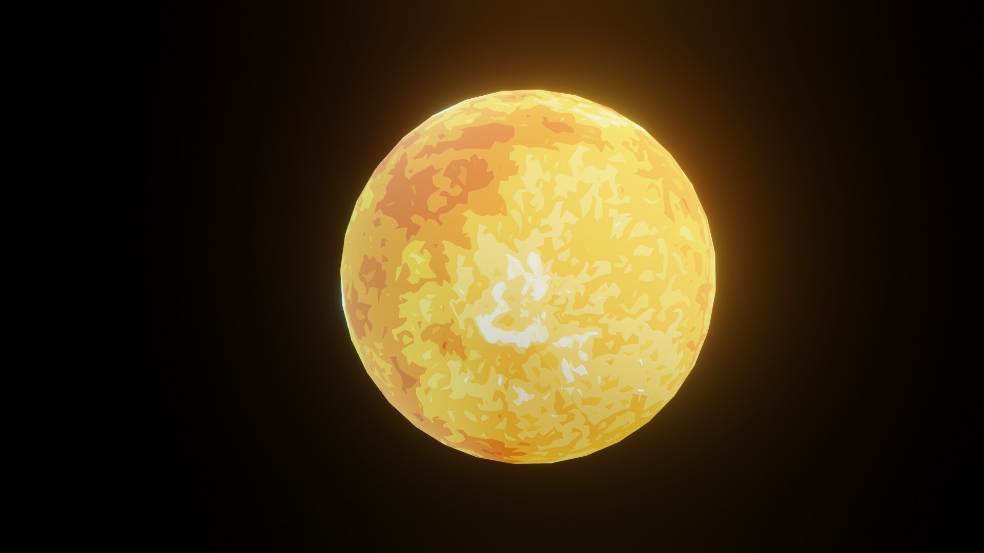 3D Disco - Stylized Sun 3D Model 2k/4k/8k Textures