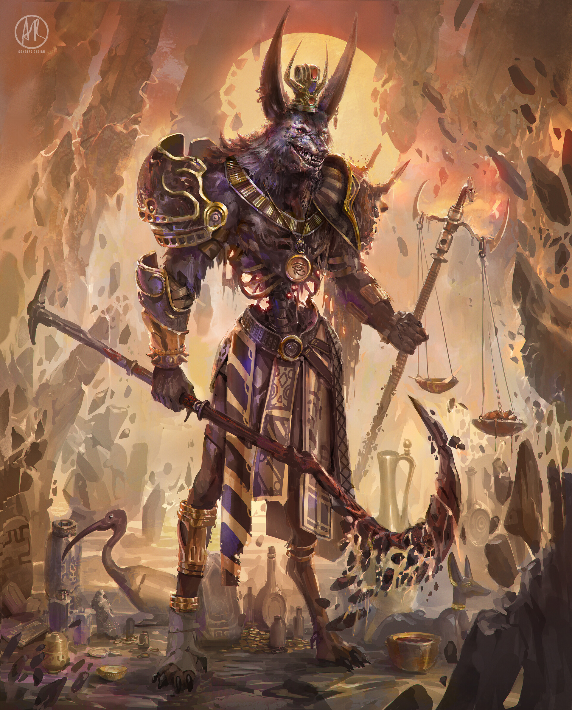 ArtStation - Anubis - Messenger from another world - 3rd Place Concept ...