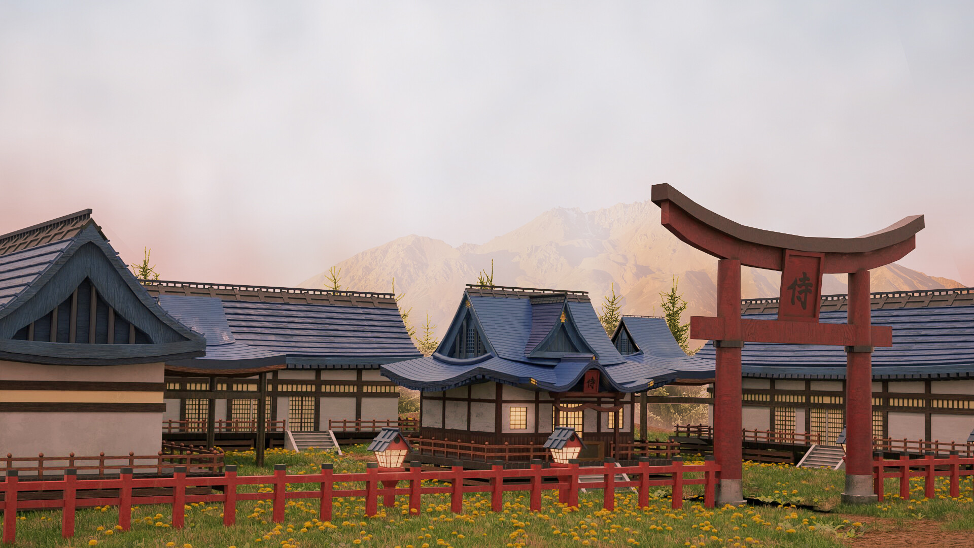 ArtStation - Samurai village
