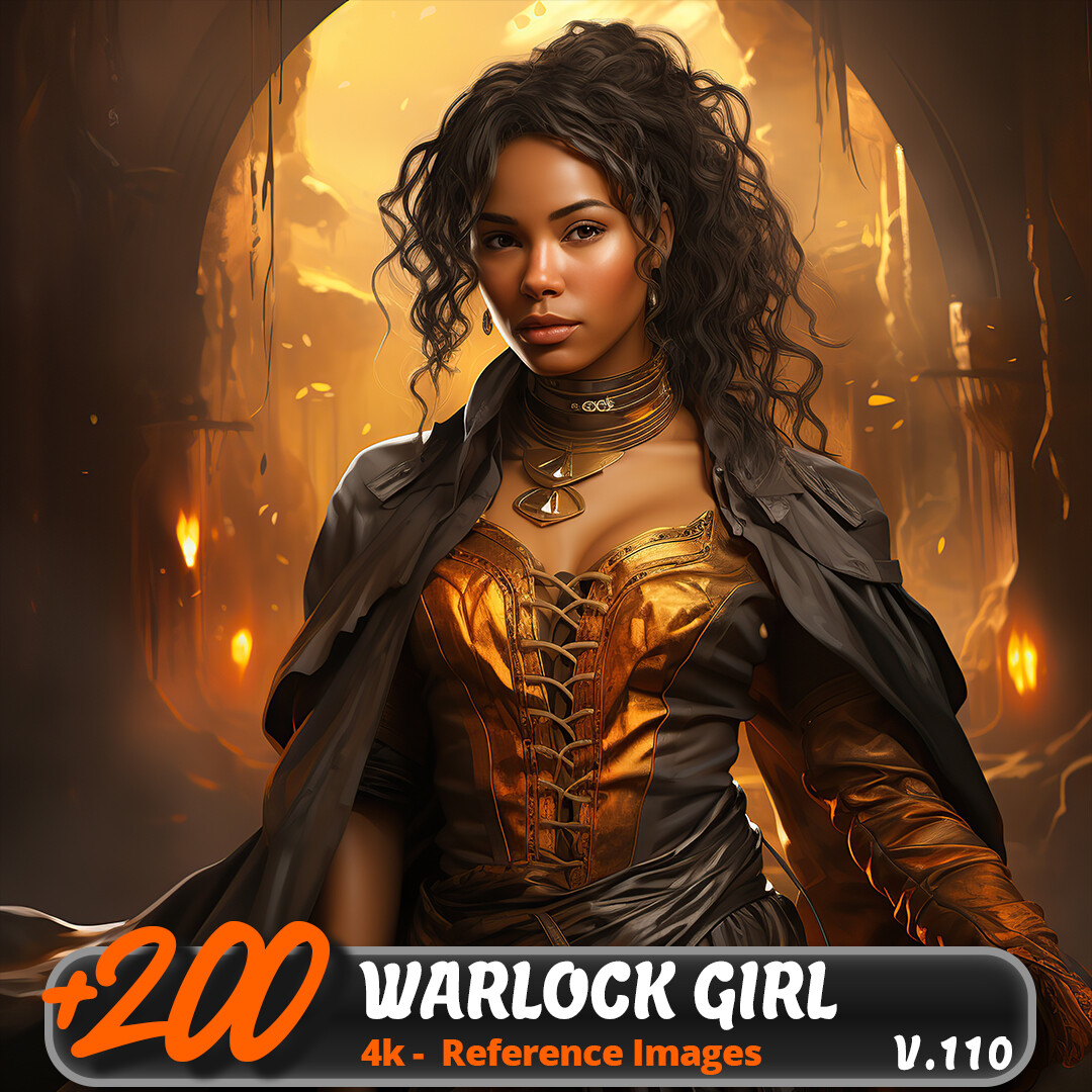 ArtStation - WARLOCK GIRL VOL.110/ 4K/ Reference Image