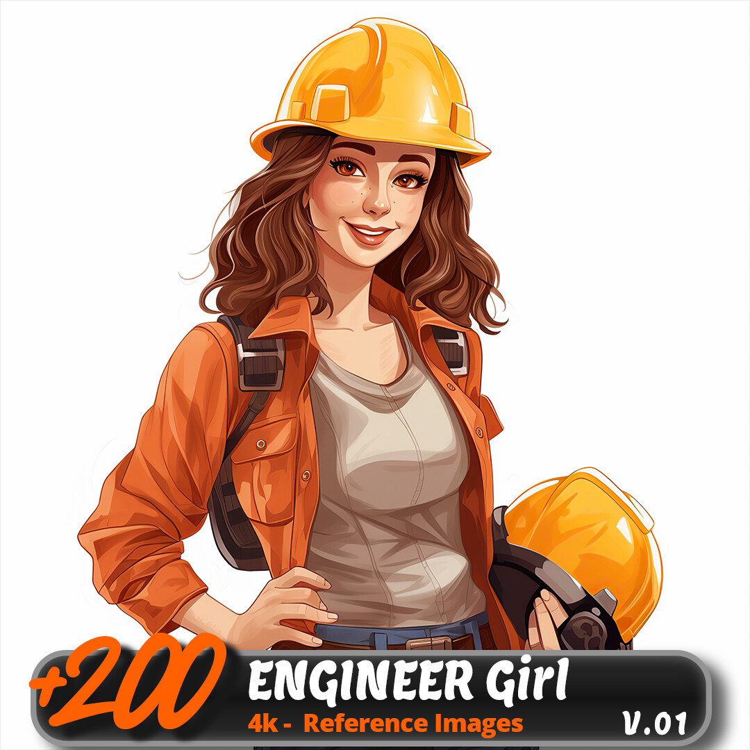 ArtStation - ENGINEER Girl VOL. 01/ 4K/ Reference Image