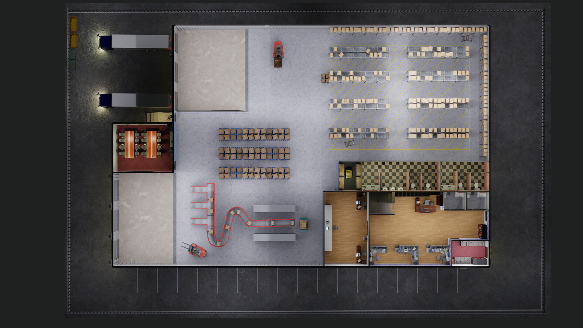 ArtStation - Warehouse 3D Visualization