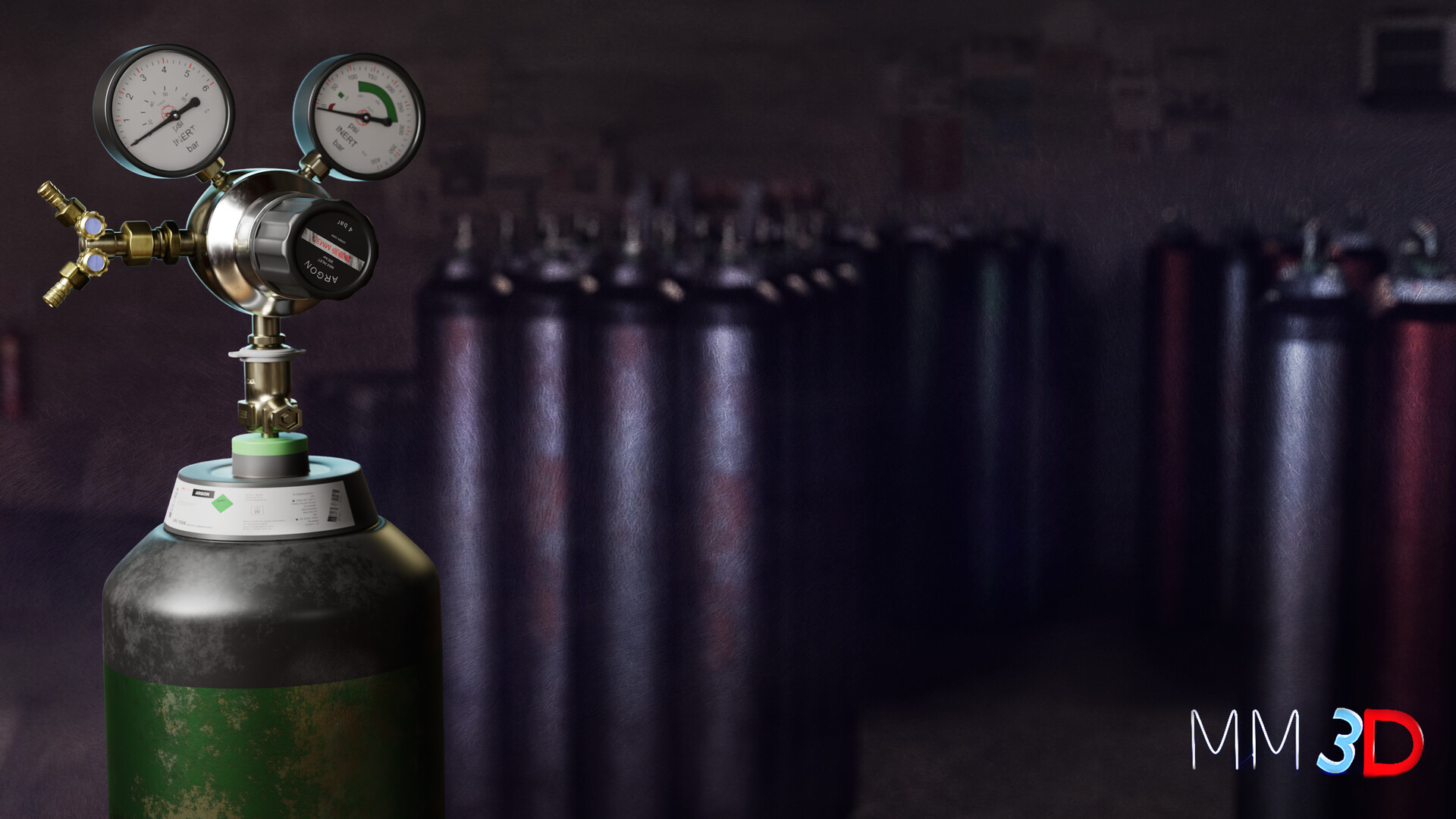 ArtStation - Laboratory Gas Cylinders