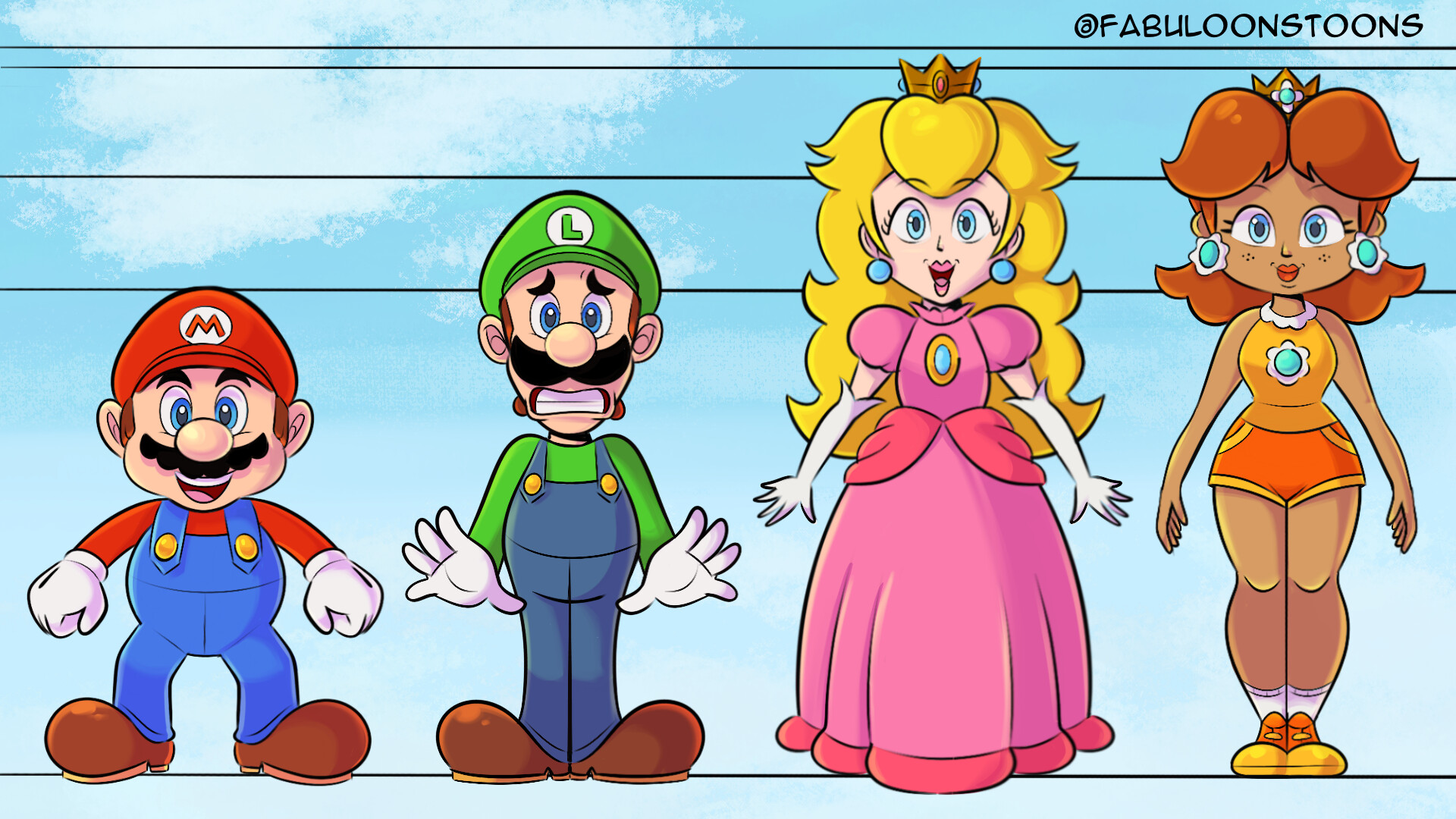 ArtStation - Fan Art - Super Mario Stylised Designs