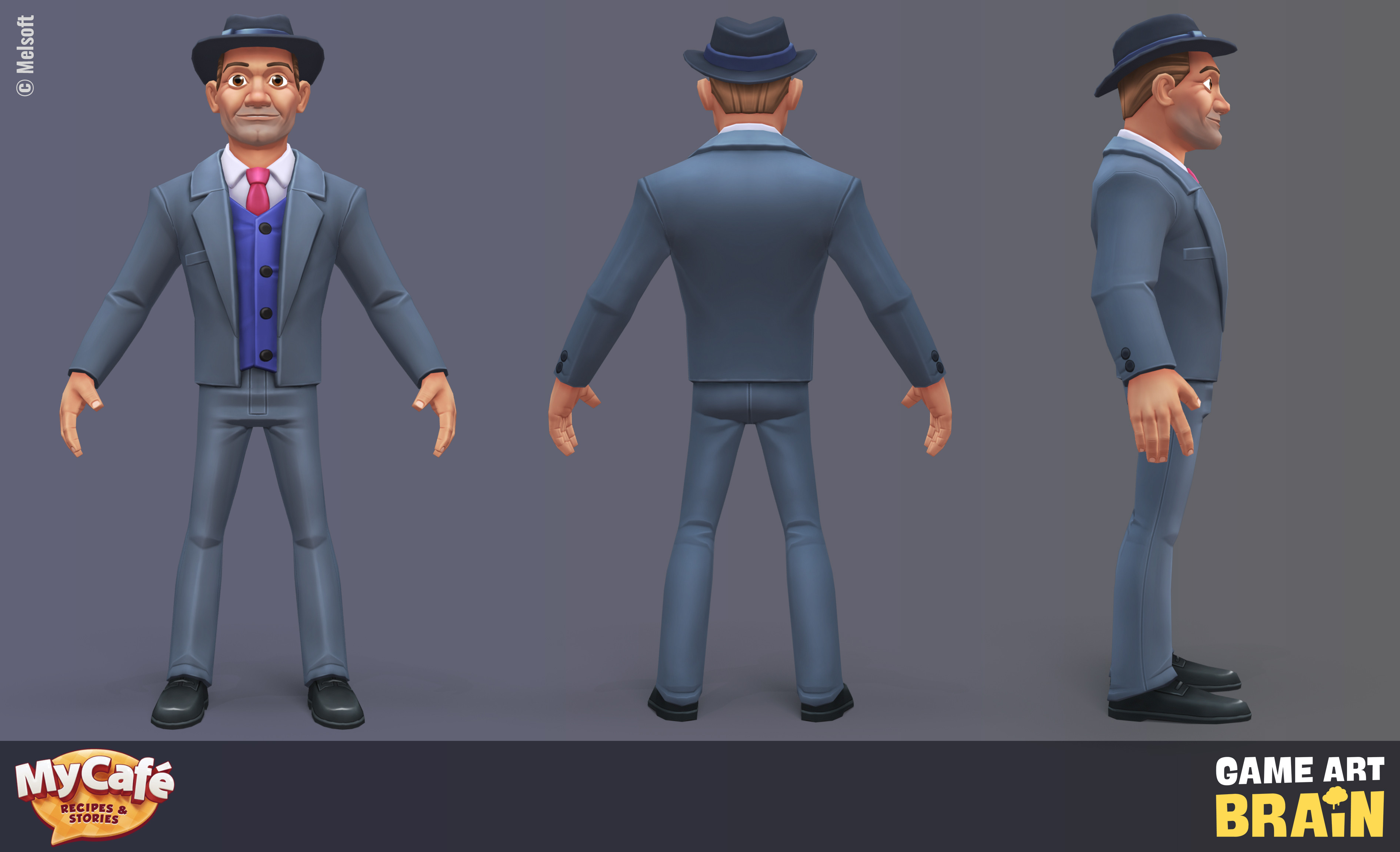 Game Art Brain - Creation & Consulting - My Café - 3D Characters