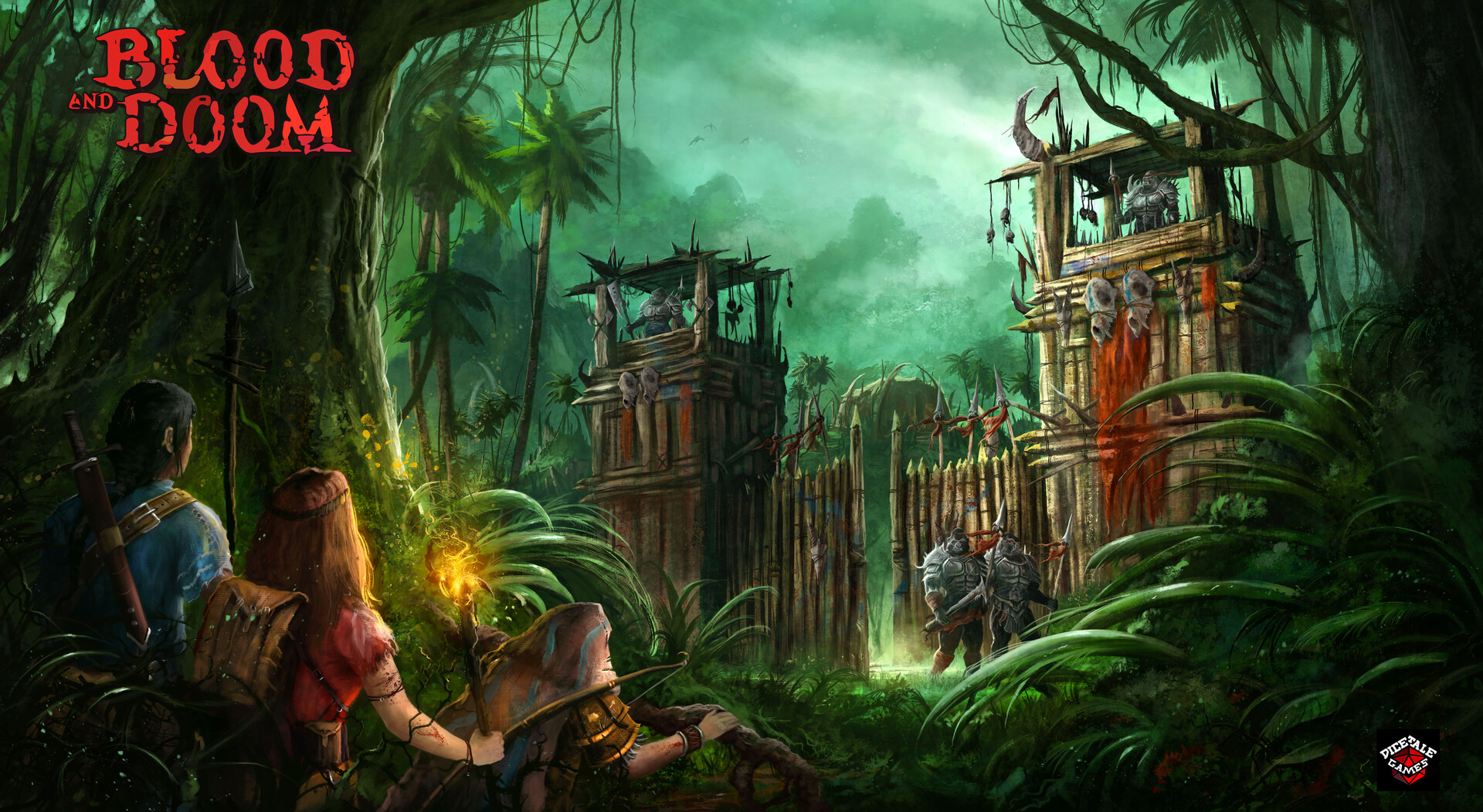 ArtStation - beastman camp for blood and doom!