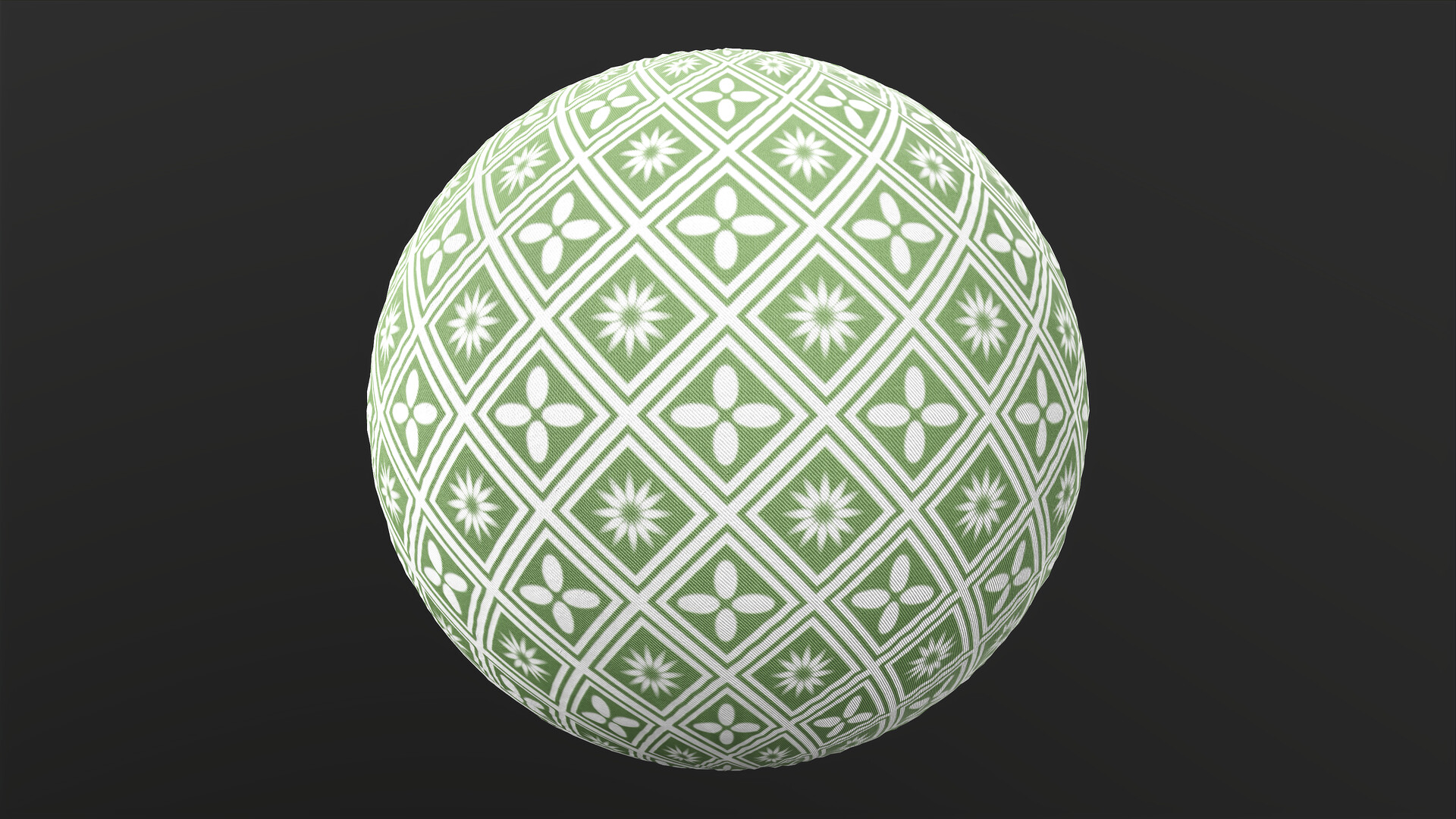 ArtStation - Fabric 01: Fabric with Green Patterns