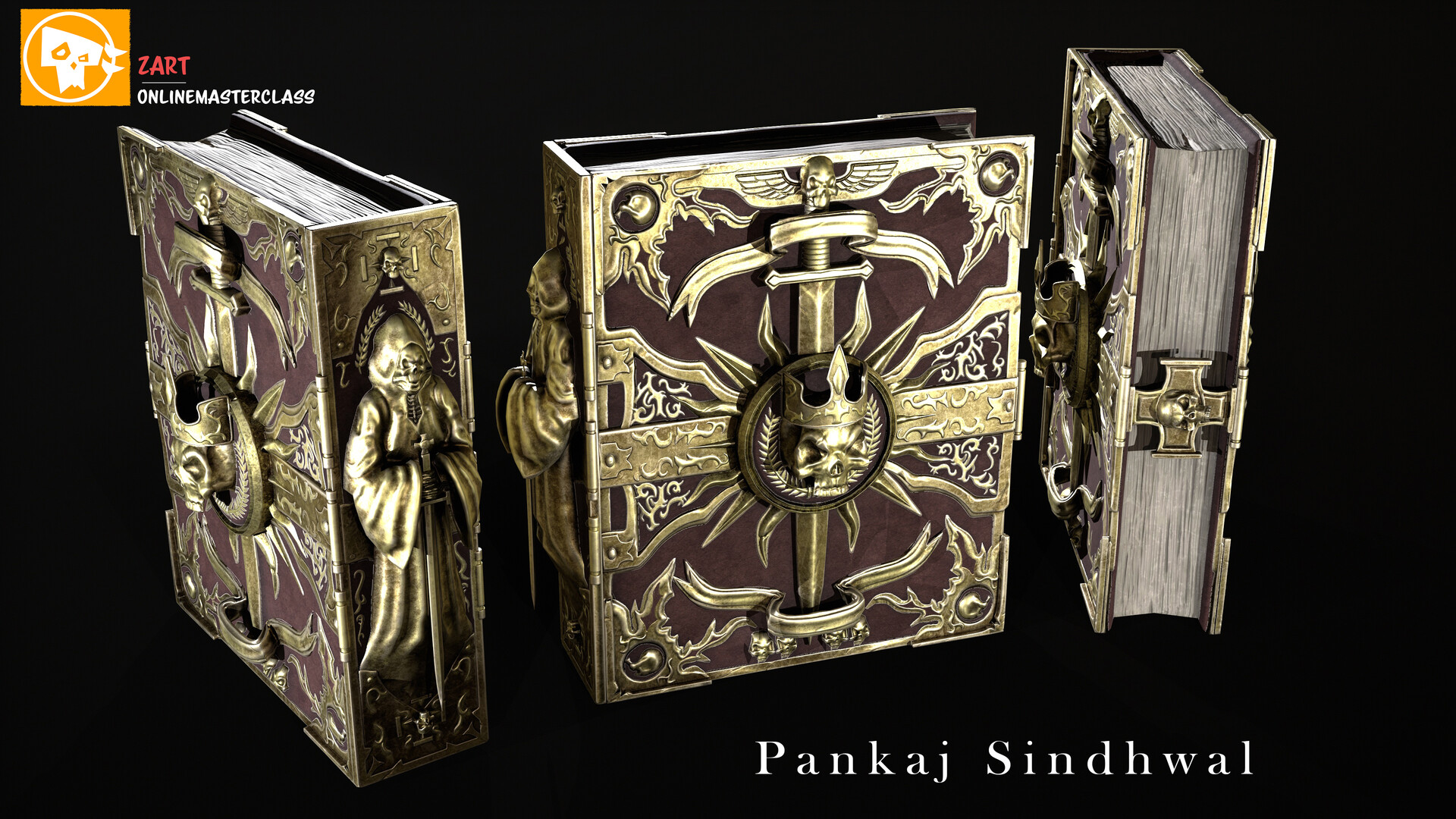 ArtStation - (Game Asset) Necromancer's Grimoire