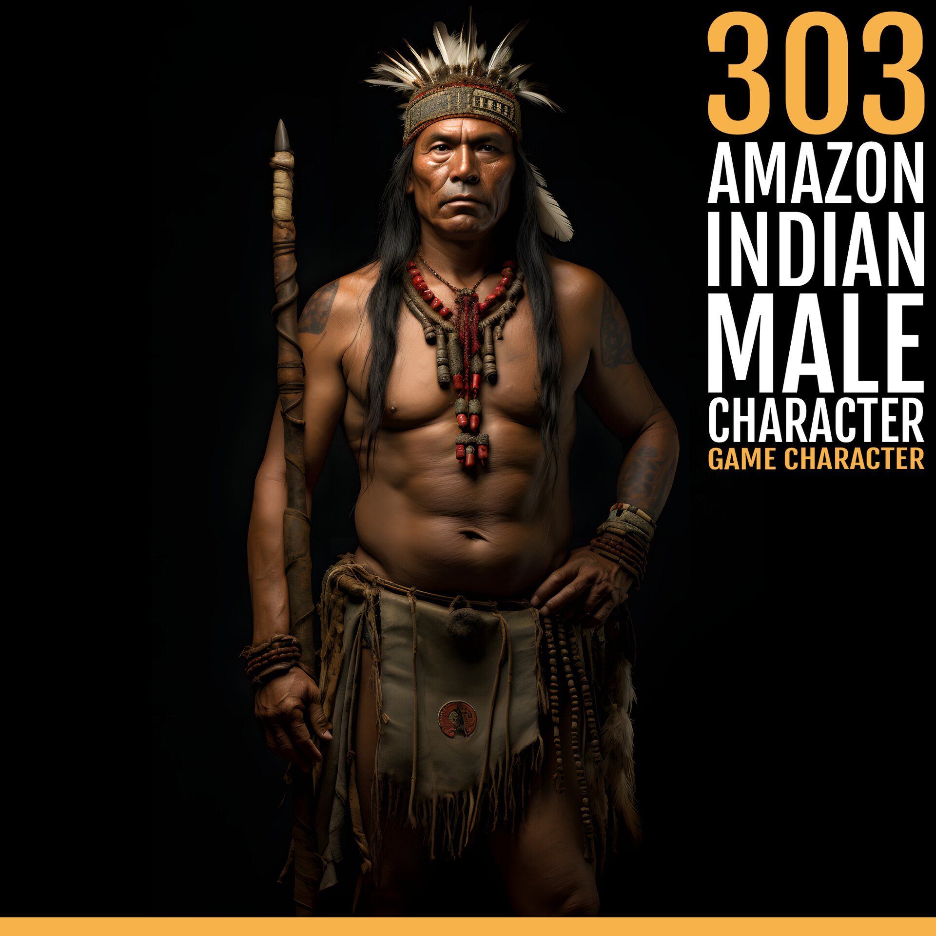 ArtStation - 303 Amazonian Indian Male Character