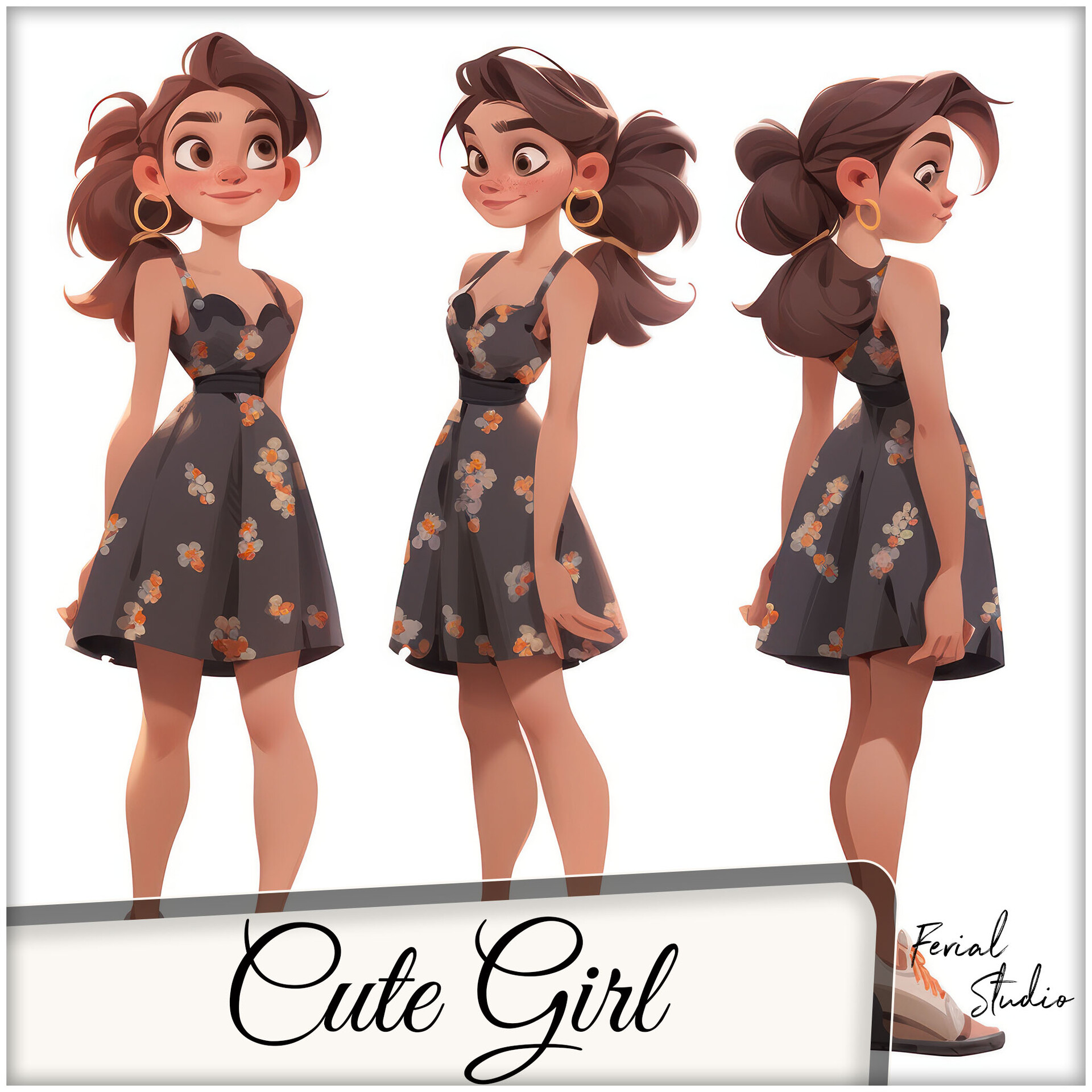ArtStation - 🔹200 Cute Girl Character Reference Image Pack v.1