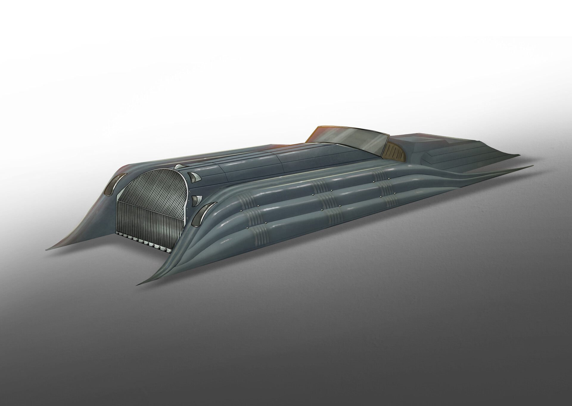 ArtStation - Retro Flying Car Concept