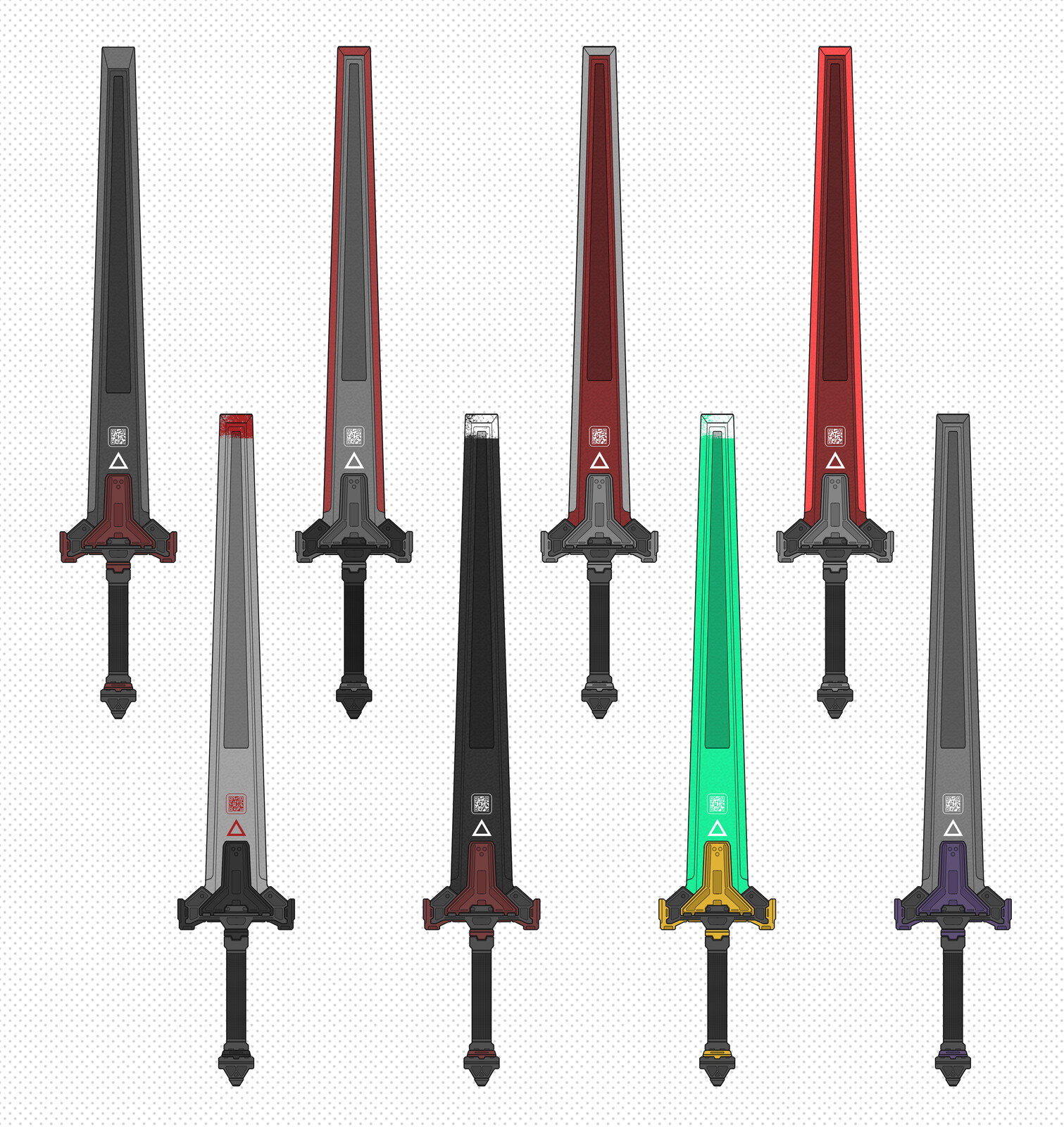 FTWilliams - Futuristic Melee Weapons - Hatchet, Machete, Short Sword ...