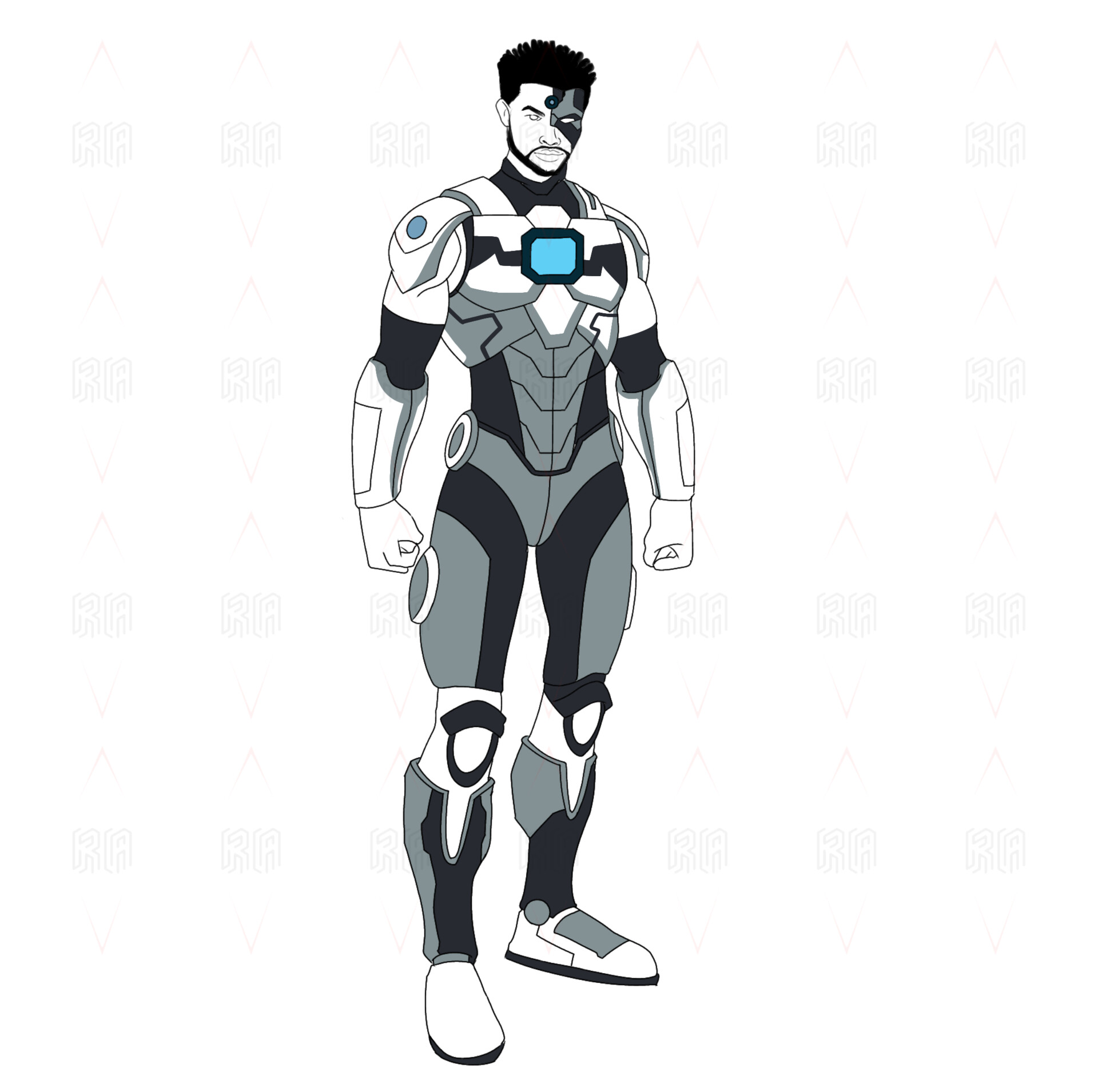 cyborg superhero oc