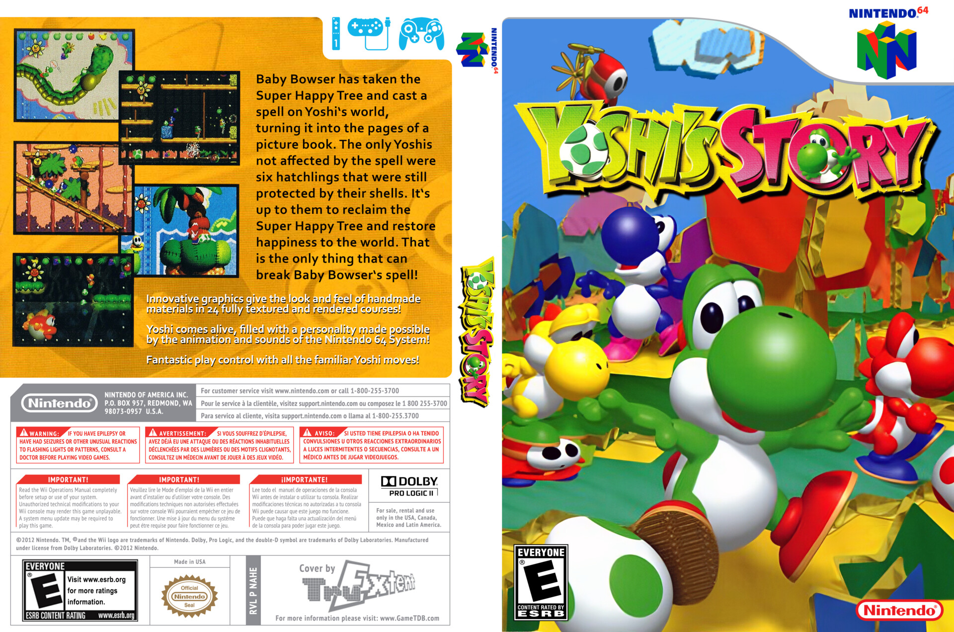 Nintendo 64 Box Art Template