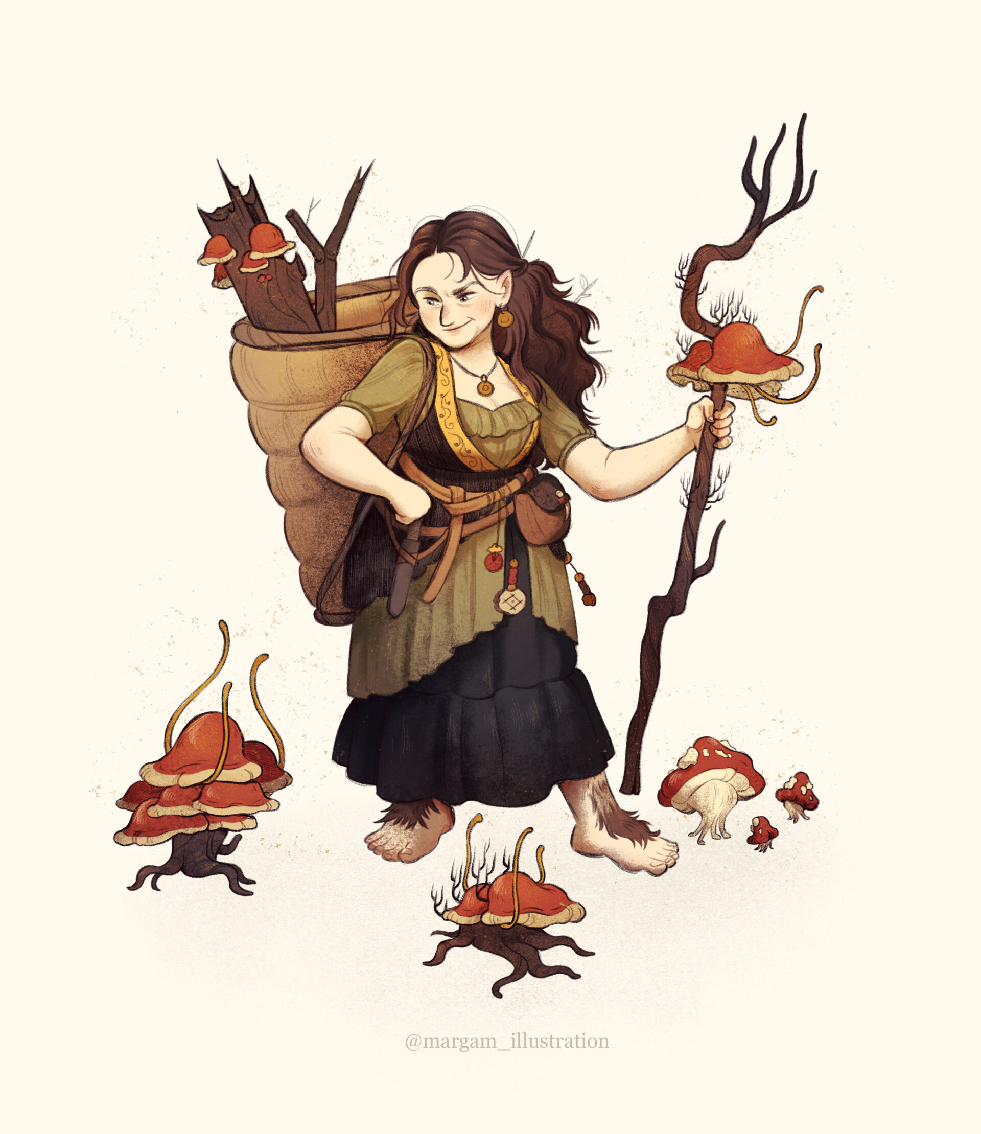 ArtStation - Halfling Spore Druid