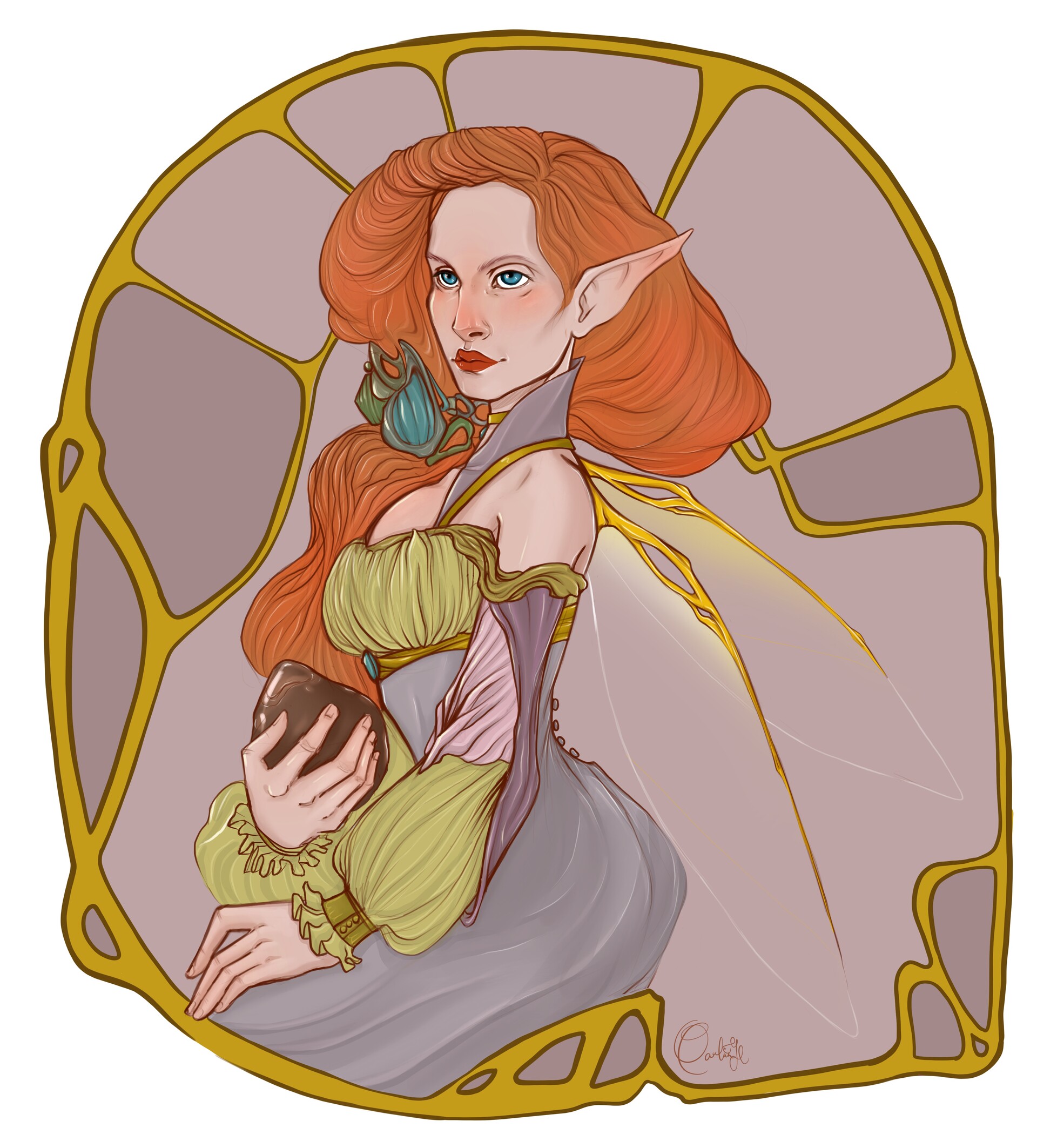 ArtStation - Rowan Wine Label