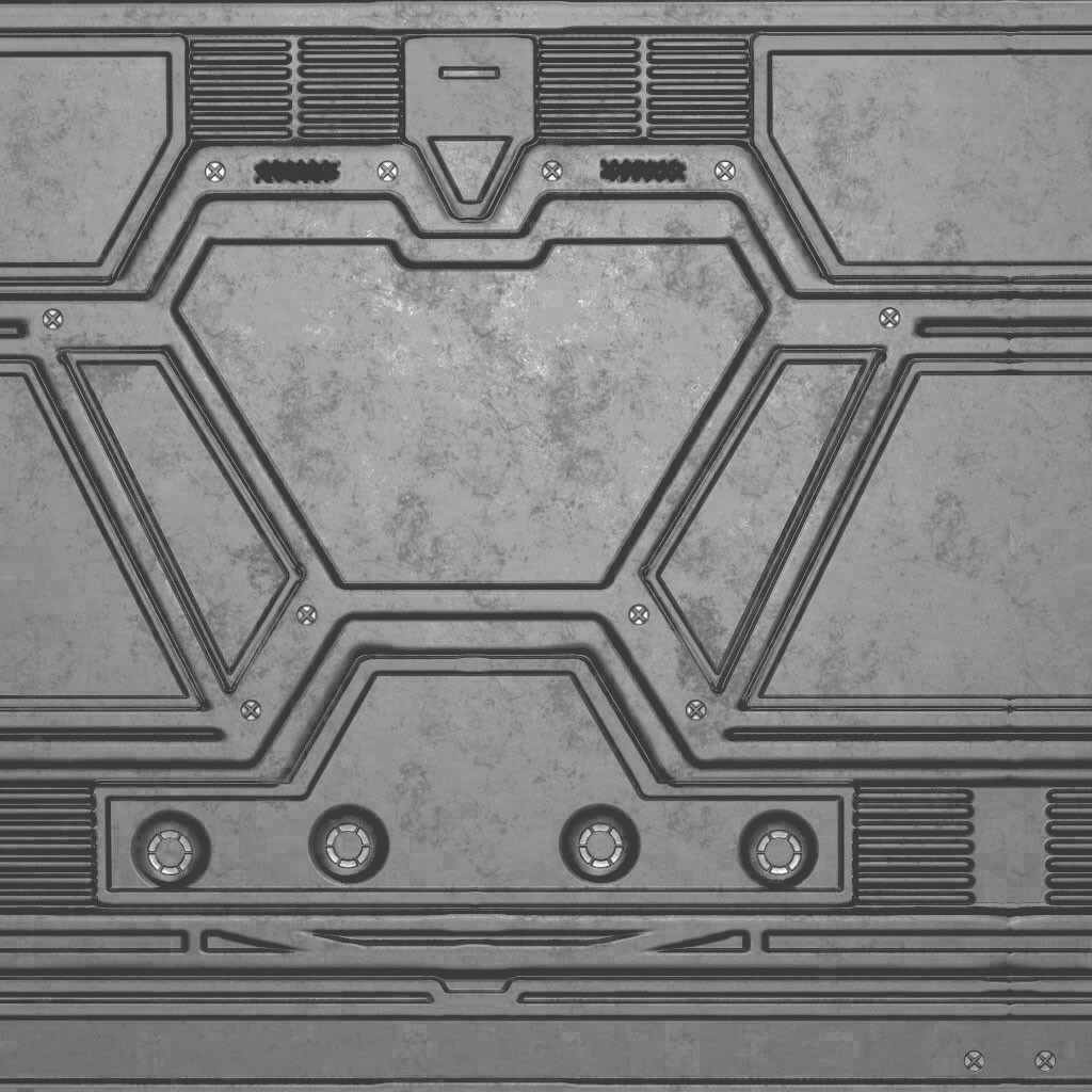 ArtStation - seamless_sci fi_panel_texture_Roughness