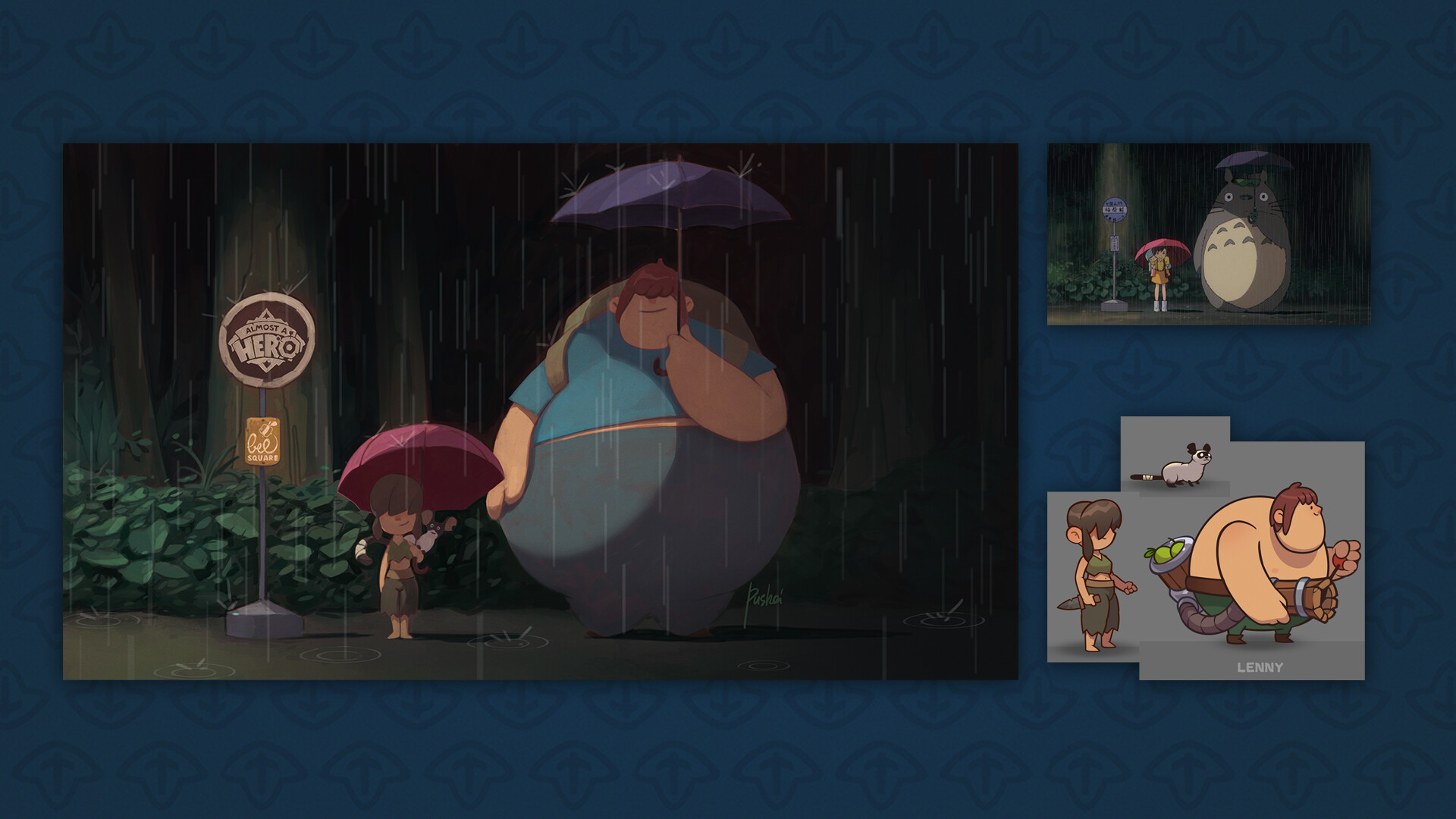 Aleksandr Pushai - Almost A Hero Game. Game Illustrations. 2016-2020