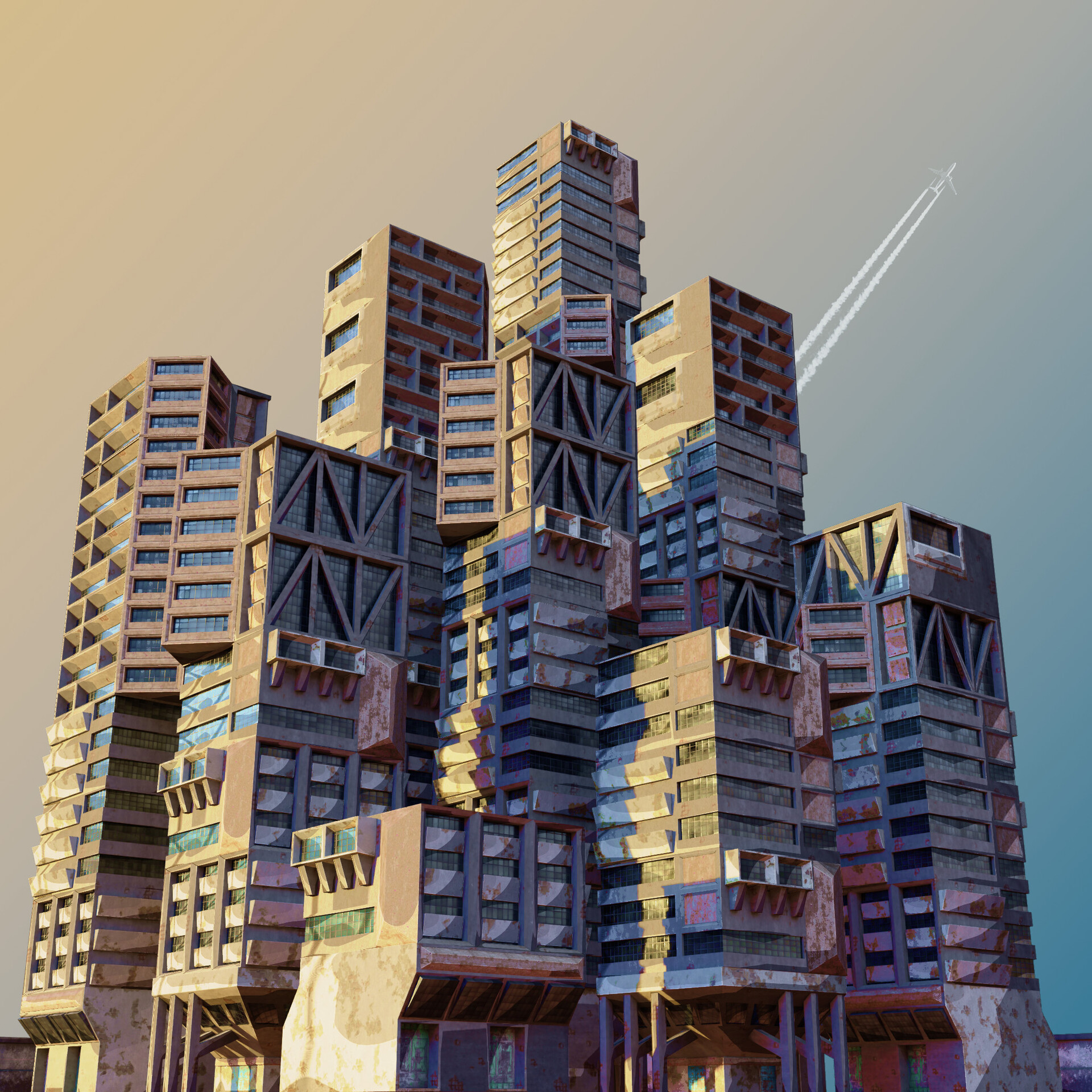 ArtStation - Modular Cityscape