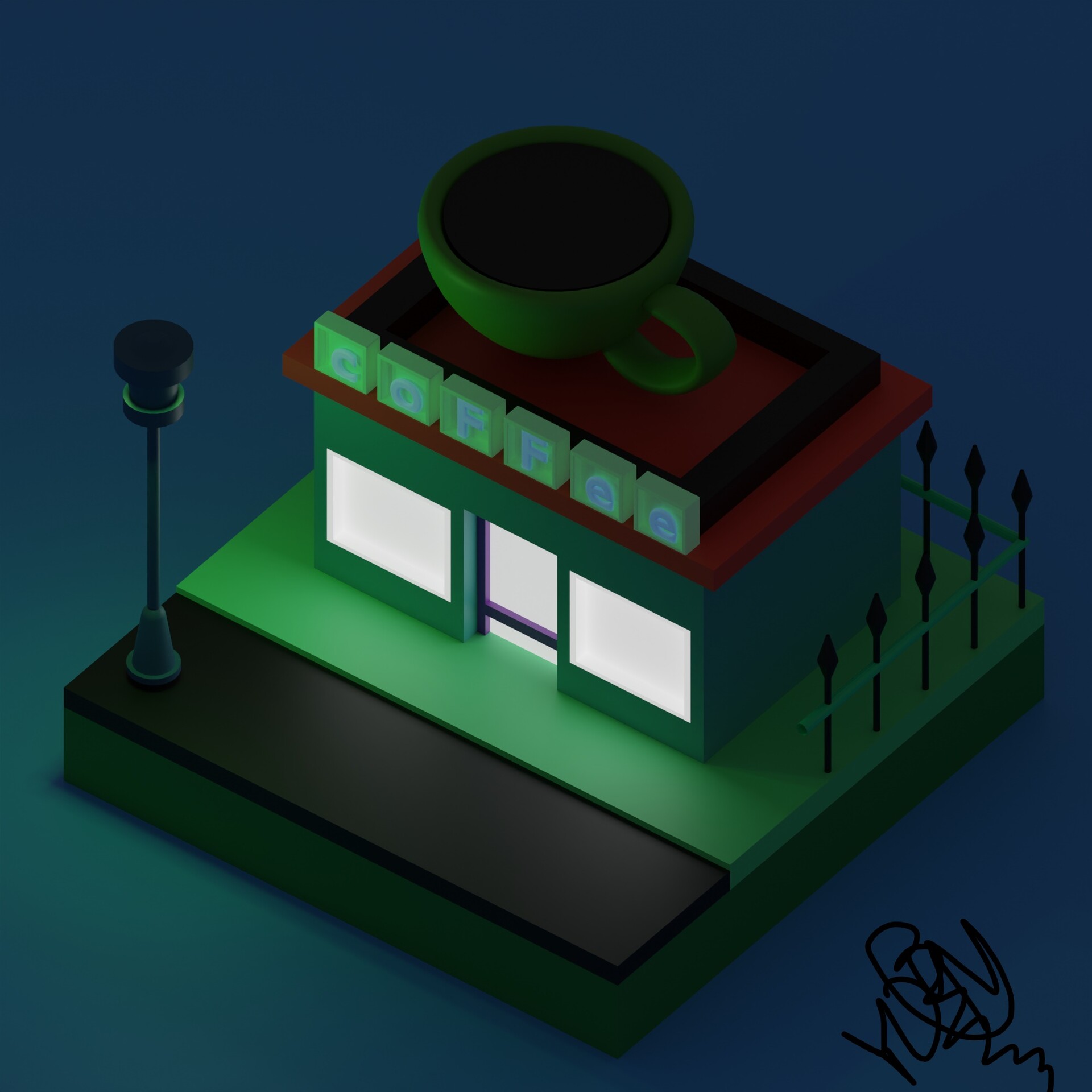 ArtStation - coffee Bar