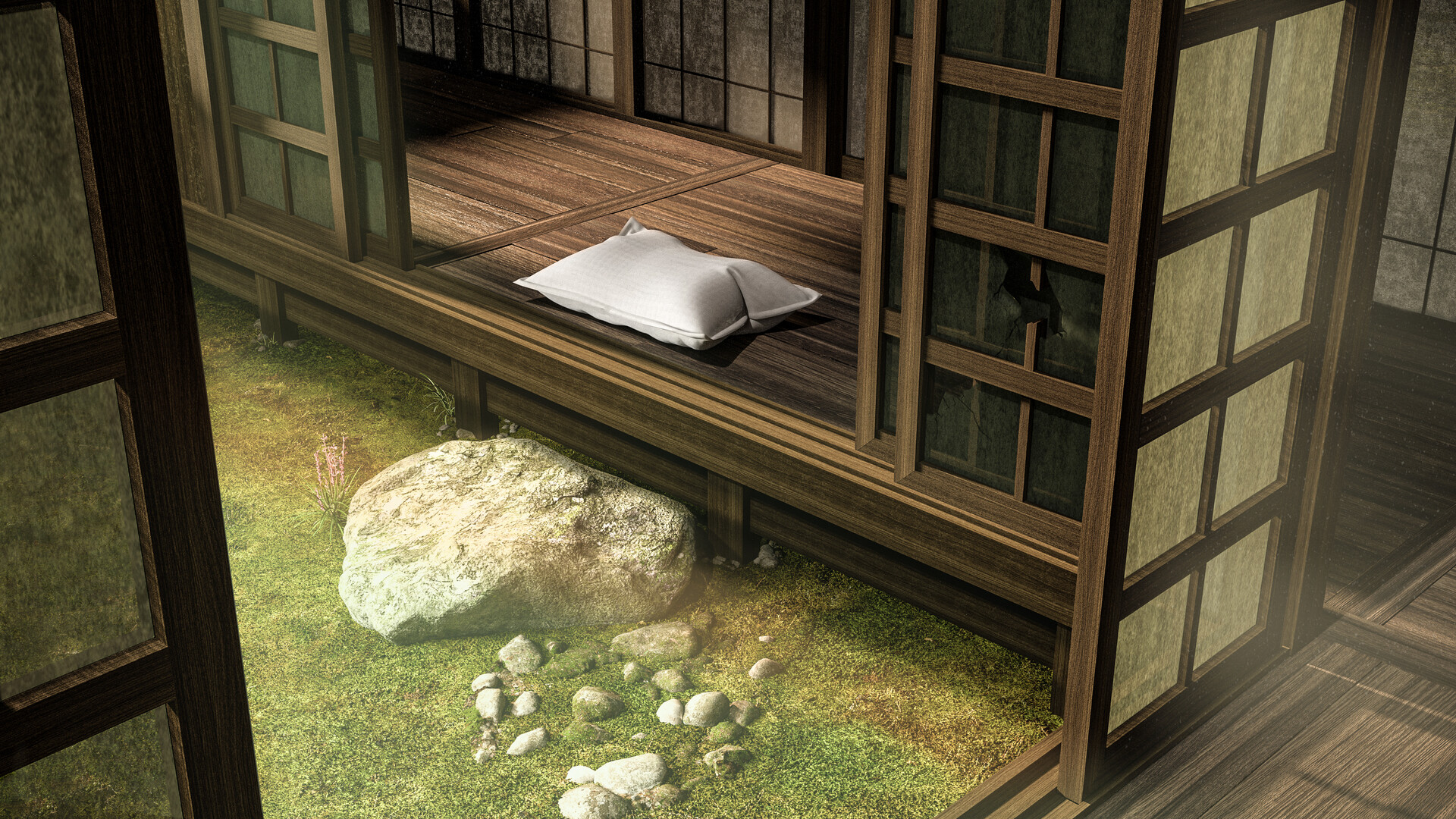 ArtStation - Japanese house, cozy theme