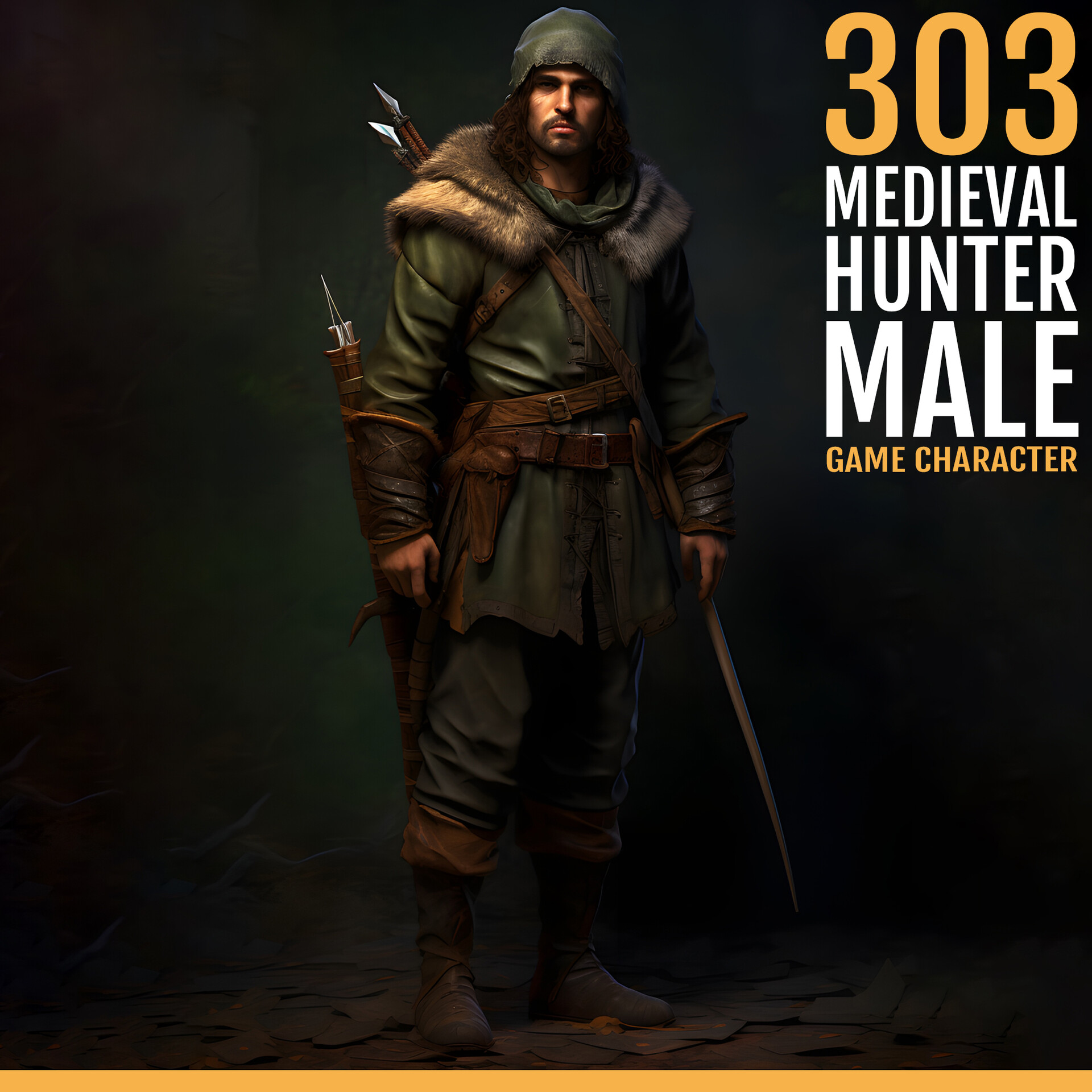 Medieval Hunter Man