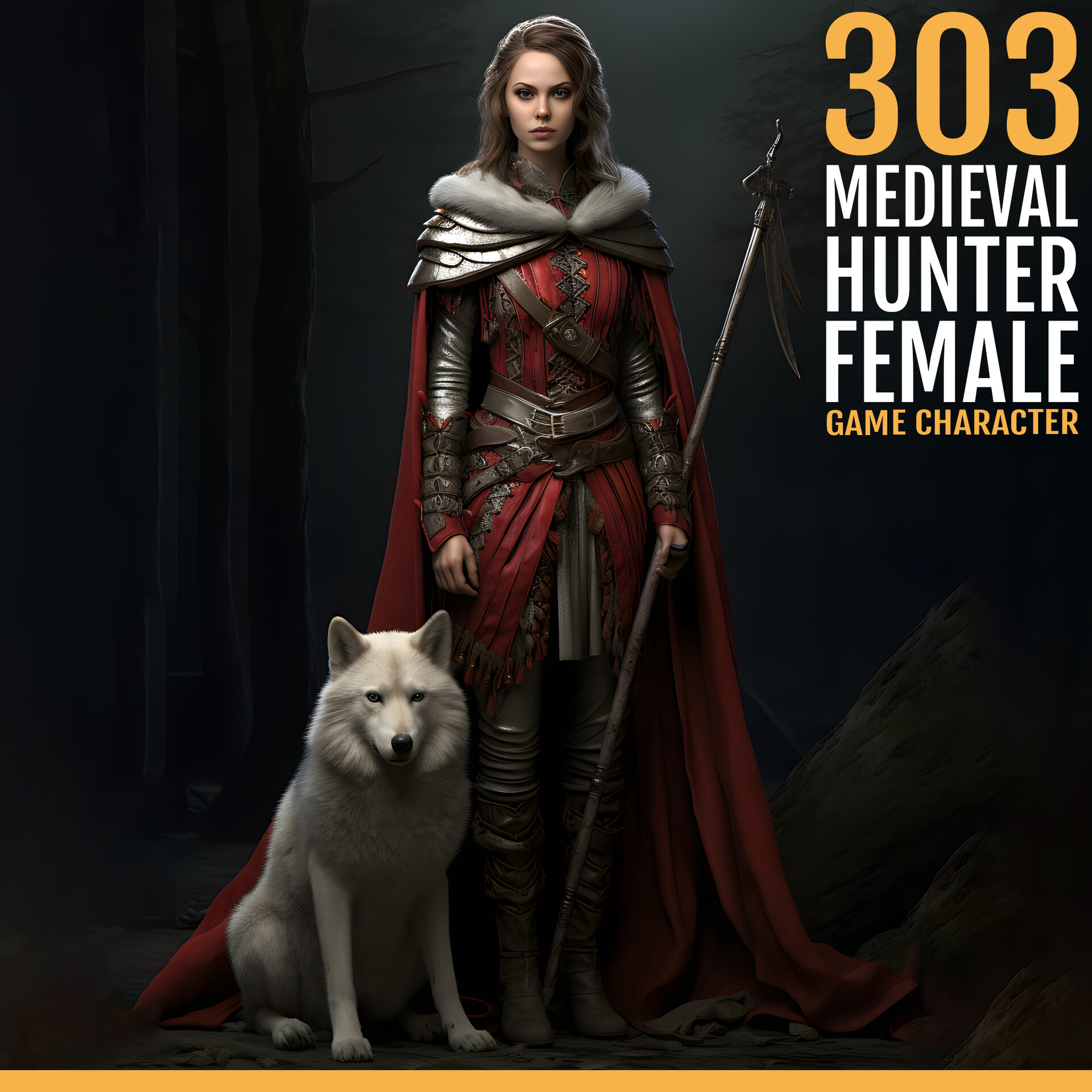 ArtStation - 303 Medieval Huntress _ Female