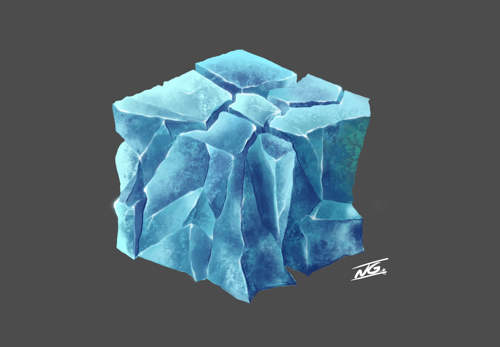 ArtStation - Ice / crystal practice
