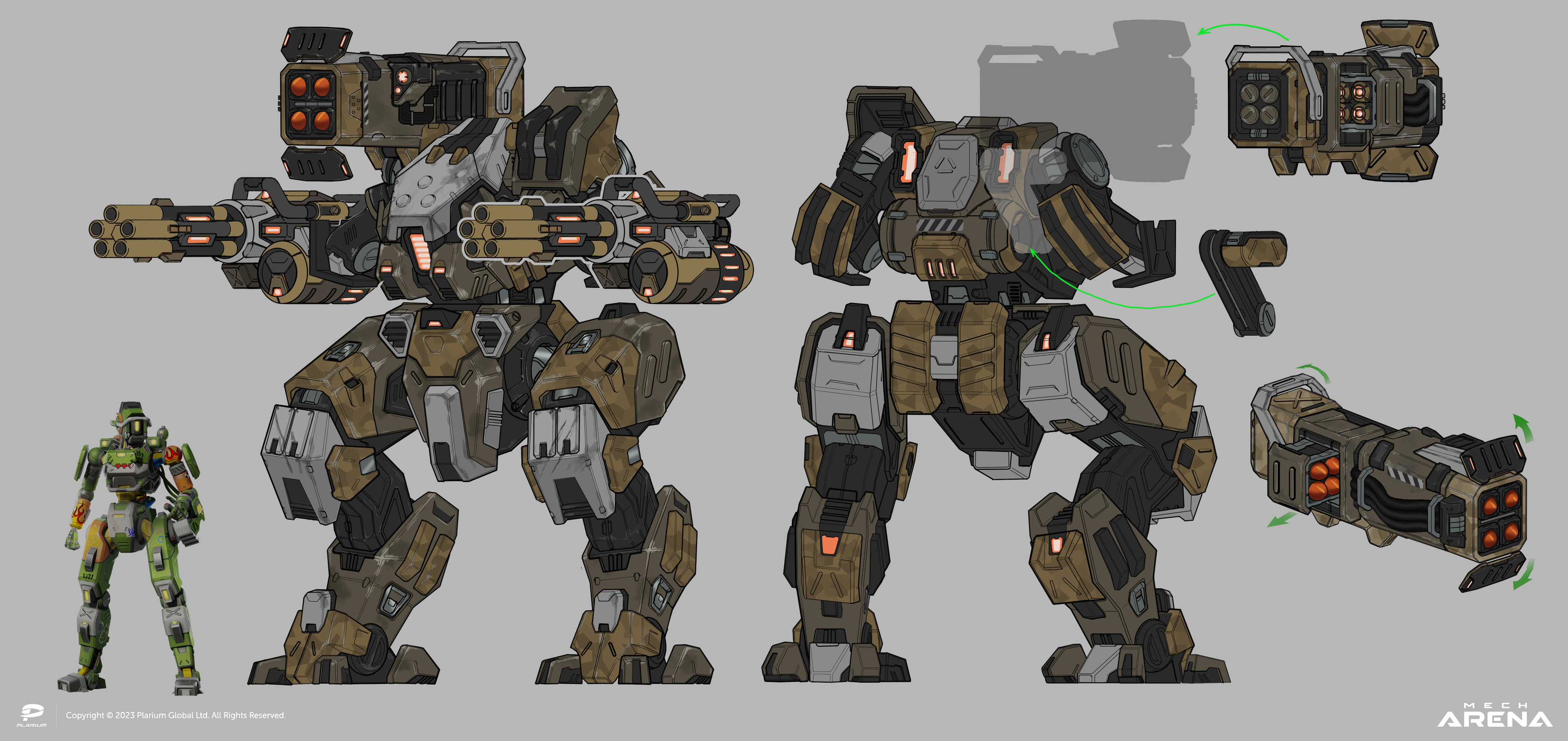 mech arena coloring pages