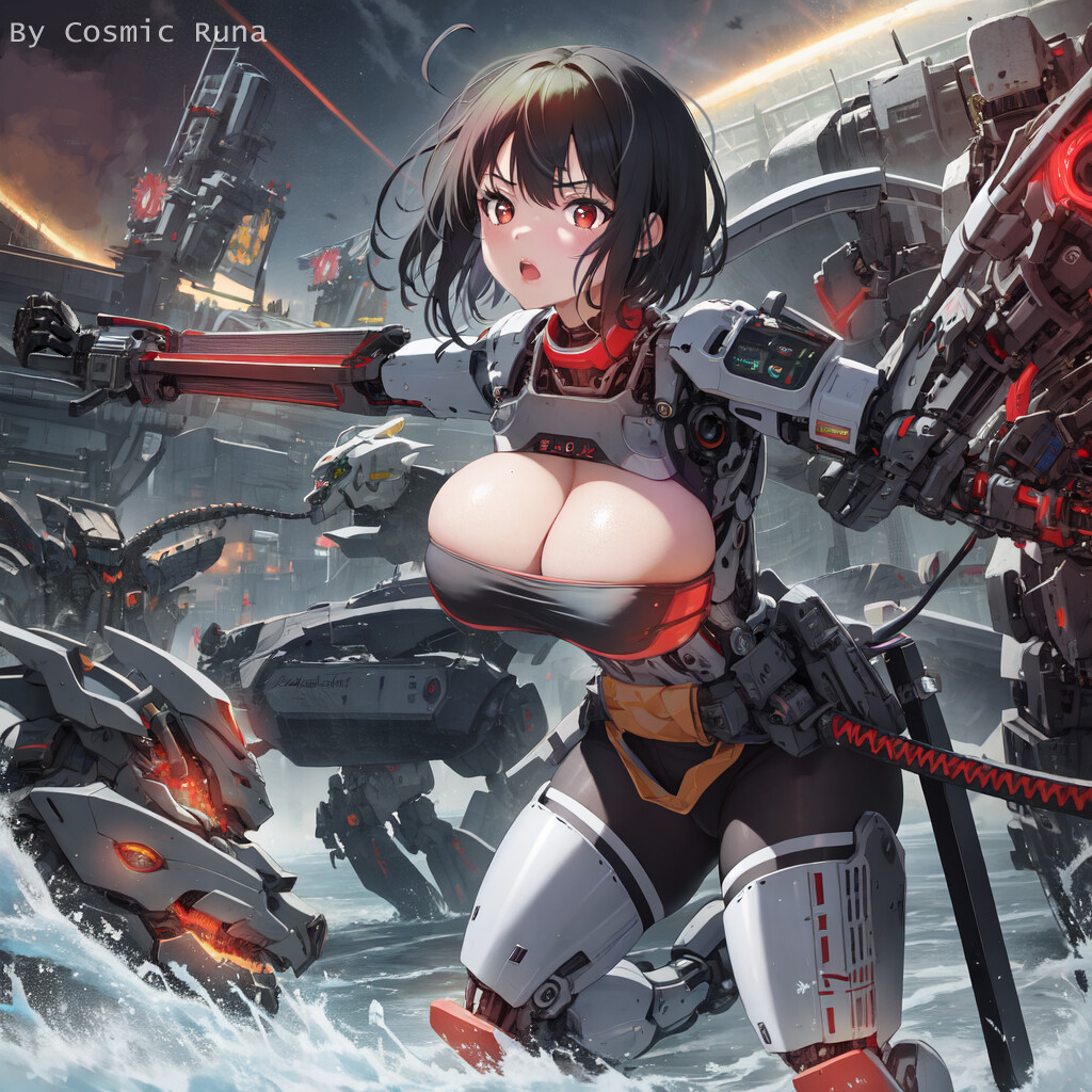 ArtStation - Runa in Cyber Warfare